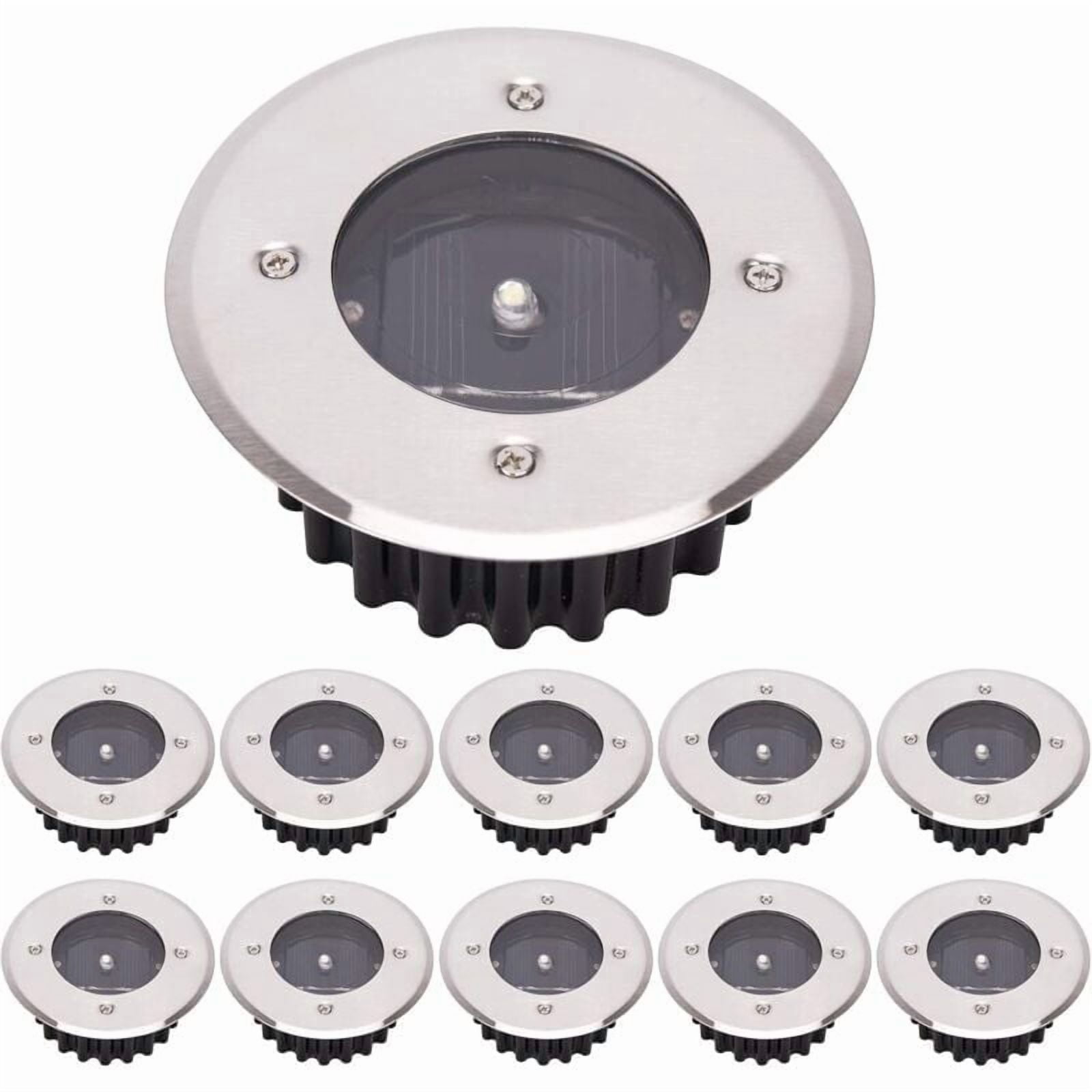 LED Solar Ground Light 10 Pack, Outdoor Light, Street Light, Buried ...