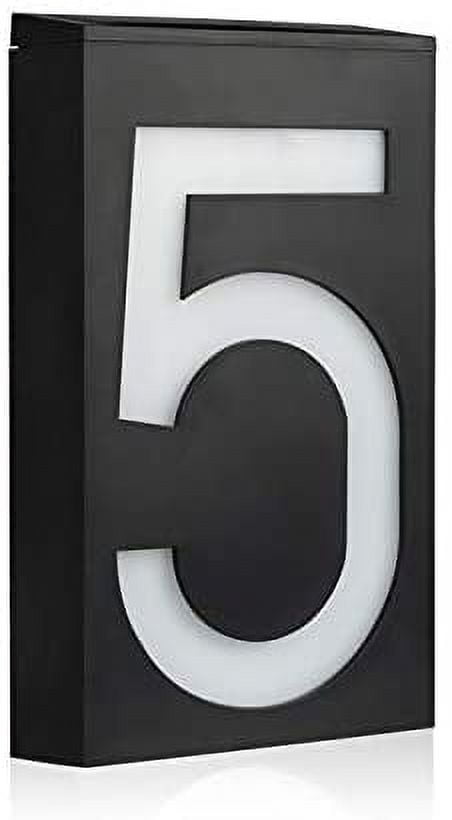 LED Solar House Number Light, Garden Numbers Solar Powered Address Sign ...