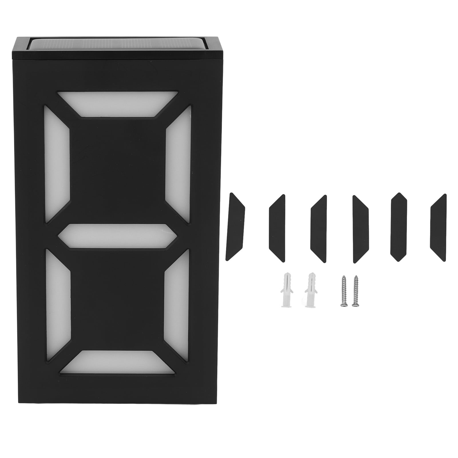 LED Solar House Number Lights Numbers DIY Digital Solar Sign Lamp for ...