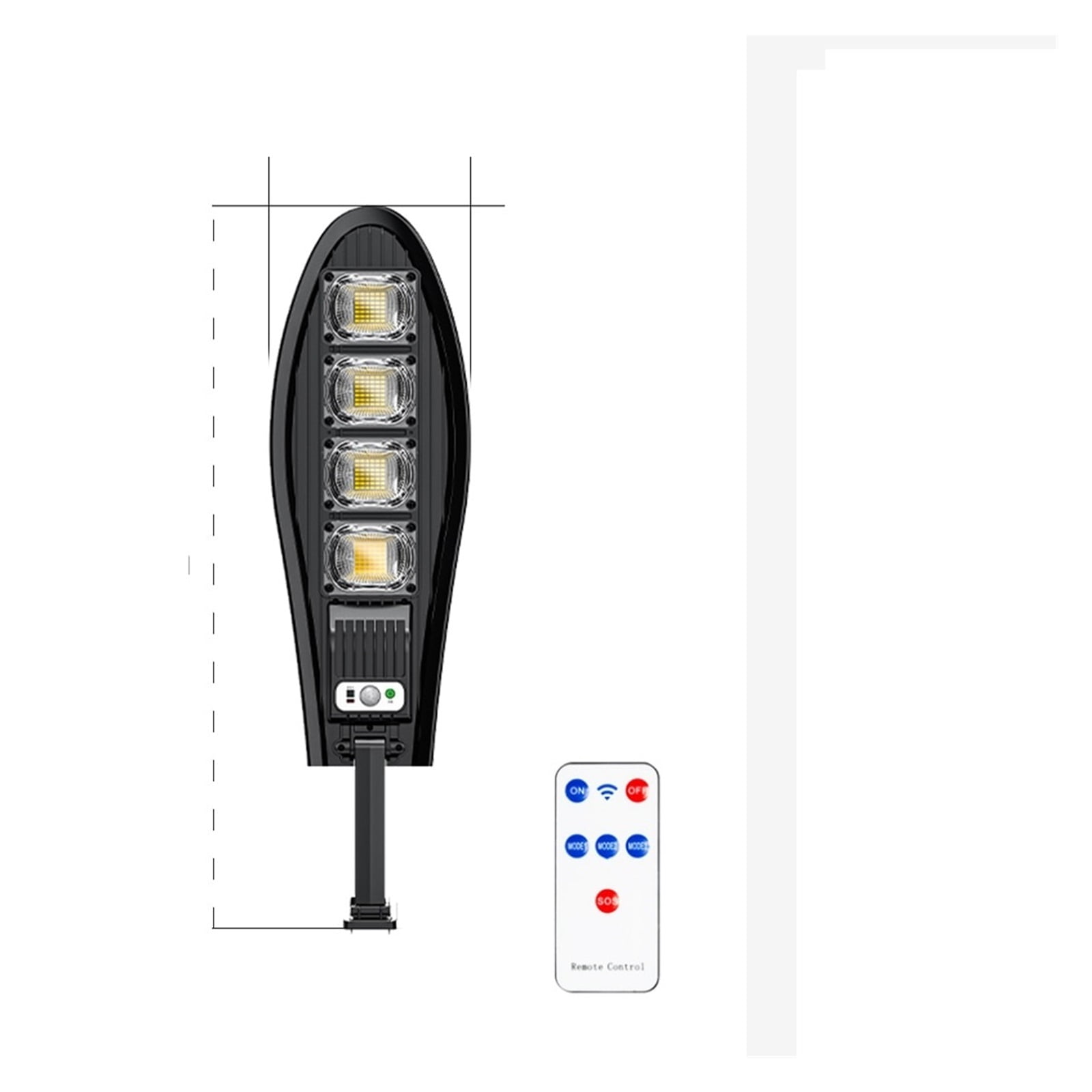 LED Solar Lights Outdoor Garden Street Light With Motion Sensor And ...
