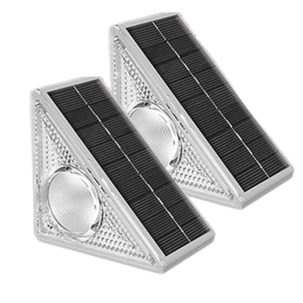 Solar LED Stair Step Lights Garden Pathway Stairway Deck Fence Lamp ...