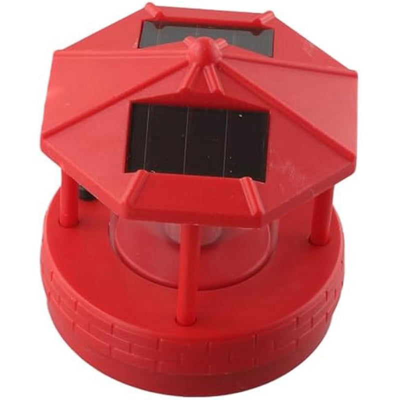 LED Solar Powered Lighthouse,360 Degree Rotating Lamp LED Solar ...