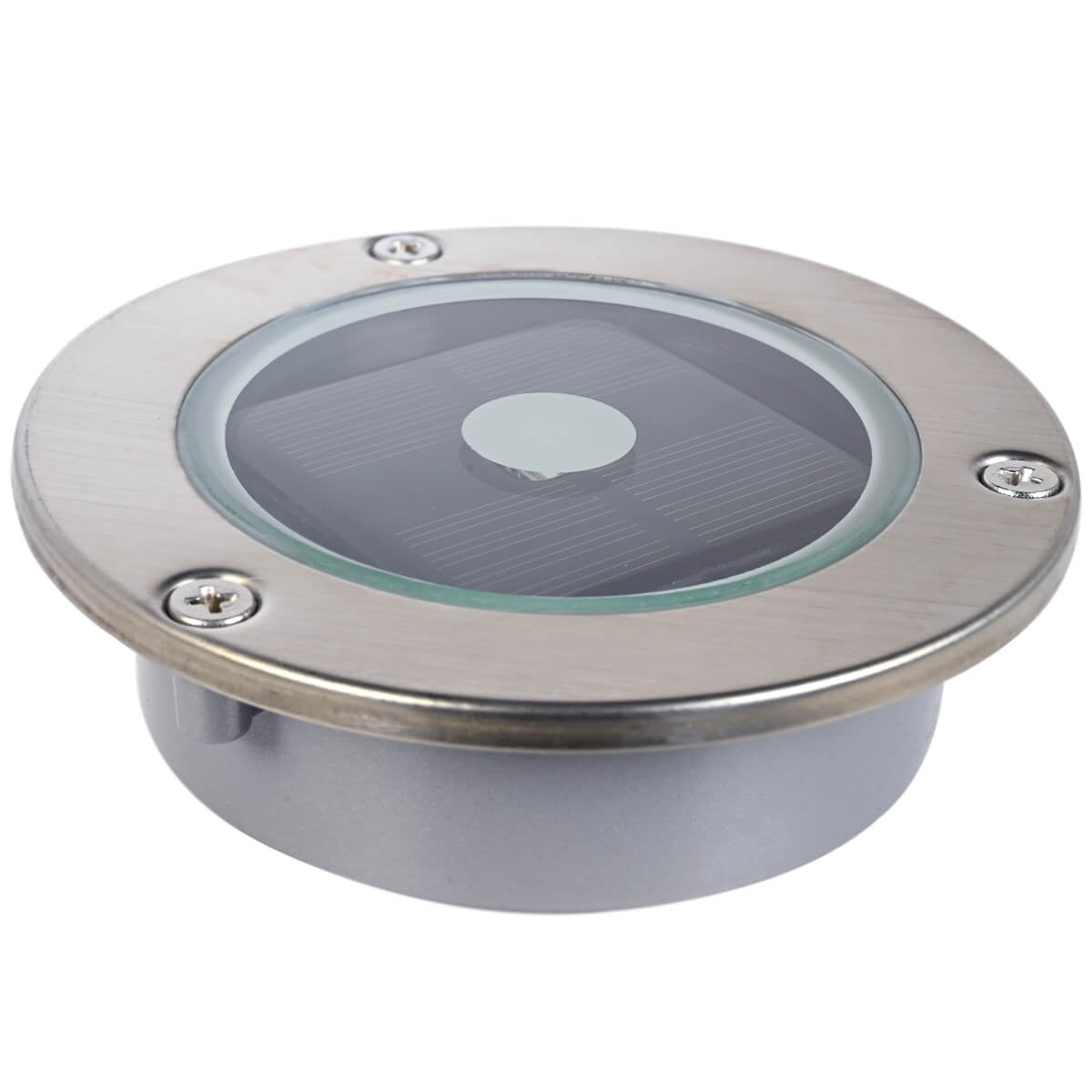 LED Solar Round Ground Light - LumeGen - Walmart.com