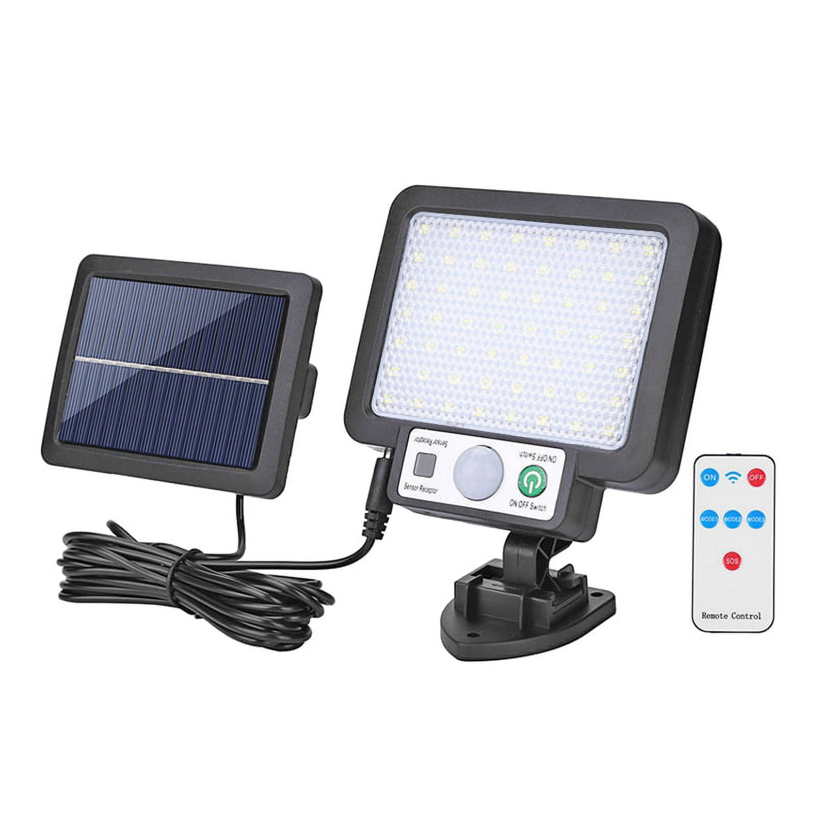 LED Solar Split Wall Lamp 3 Mode Waterproof Motion Sensor Lamps with ...