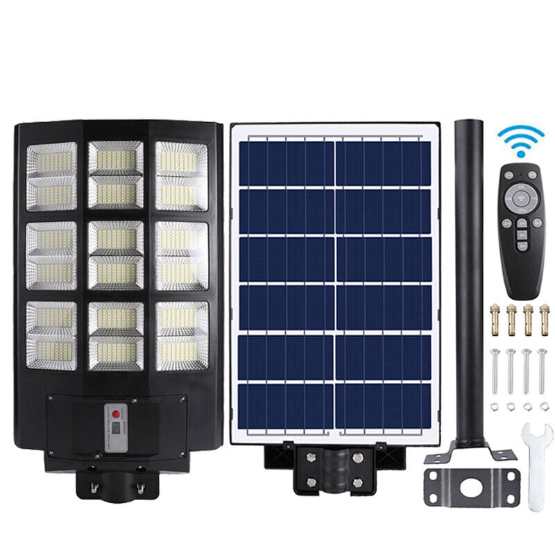 LED Solar Street Light 1600W Commercial Motion Sensor Dusk to Dawn ...