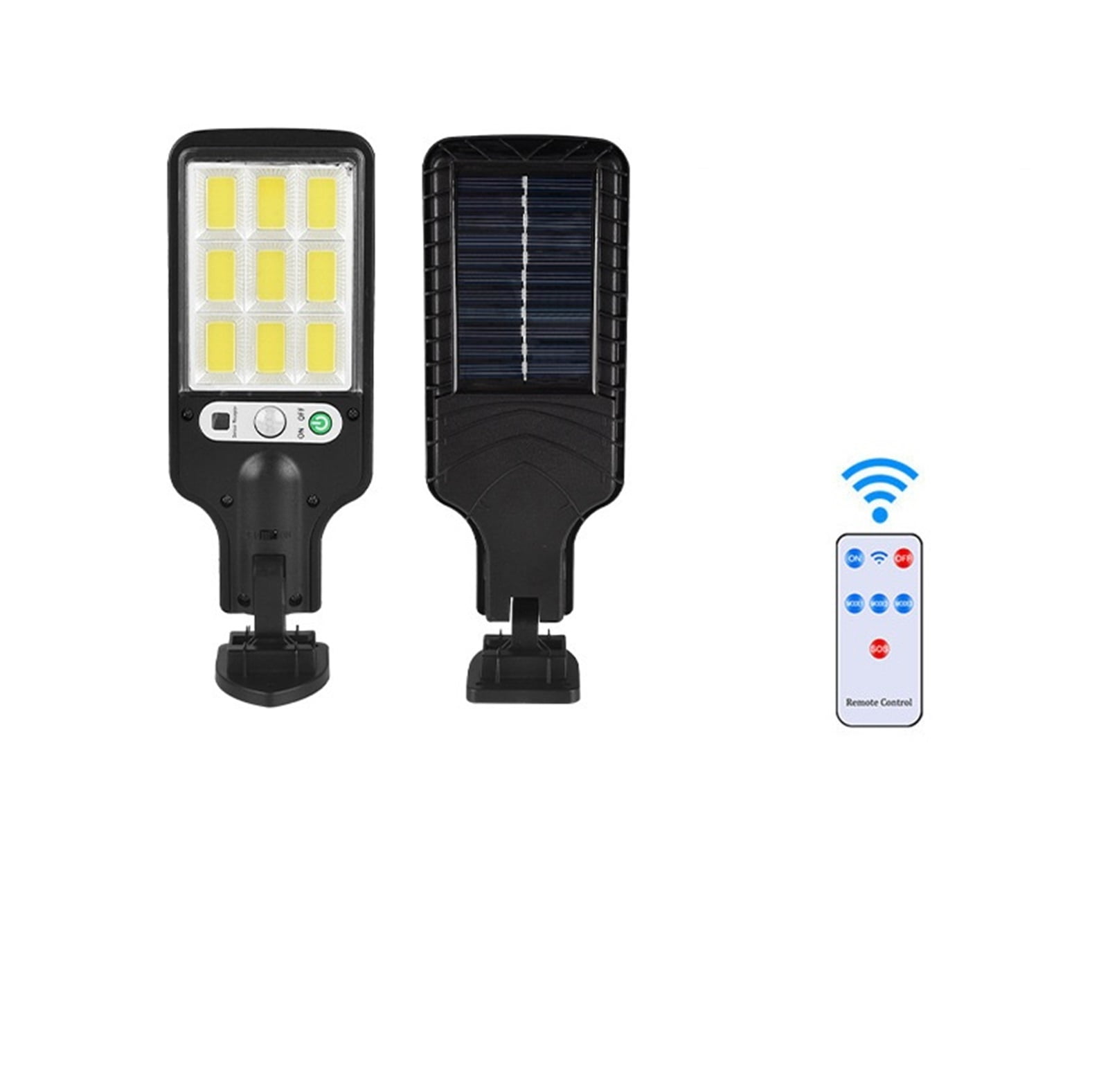 LED Solar Street Light 3 Mode PIR Motion Sensor Induction Wall Lamp Outdoor Garden Wireless ...