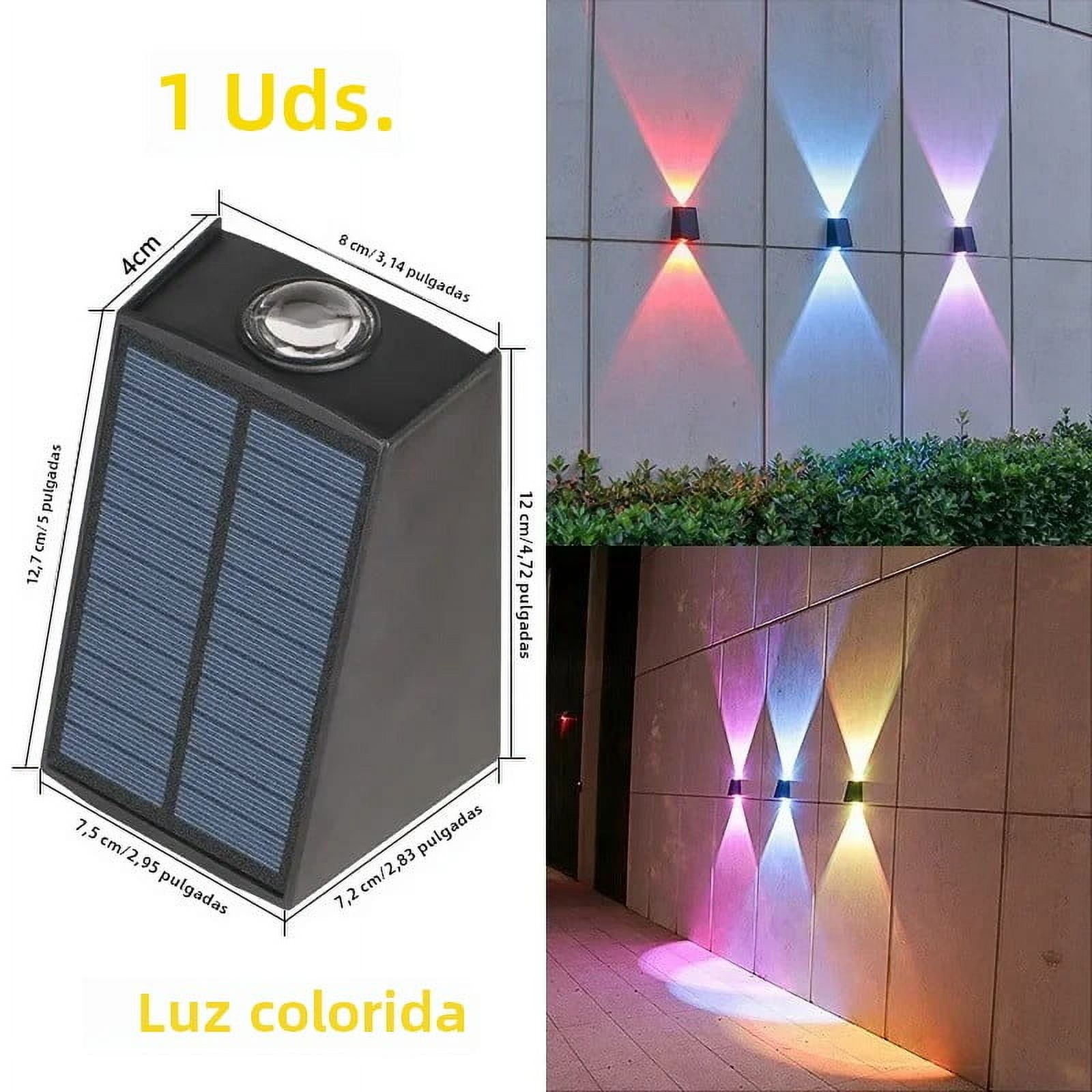 LED Solar Wall Light, Waterproof Outdoor Garden Decoration, Street ...