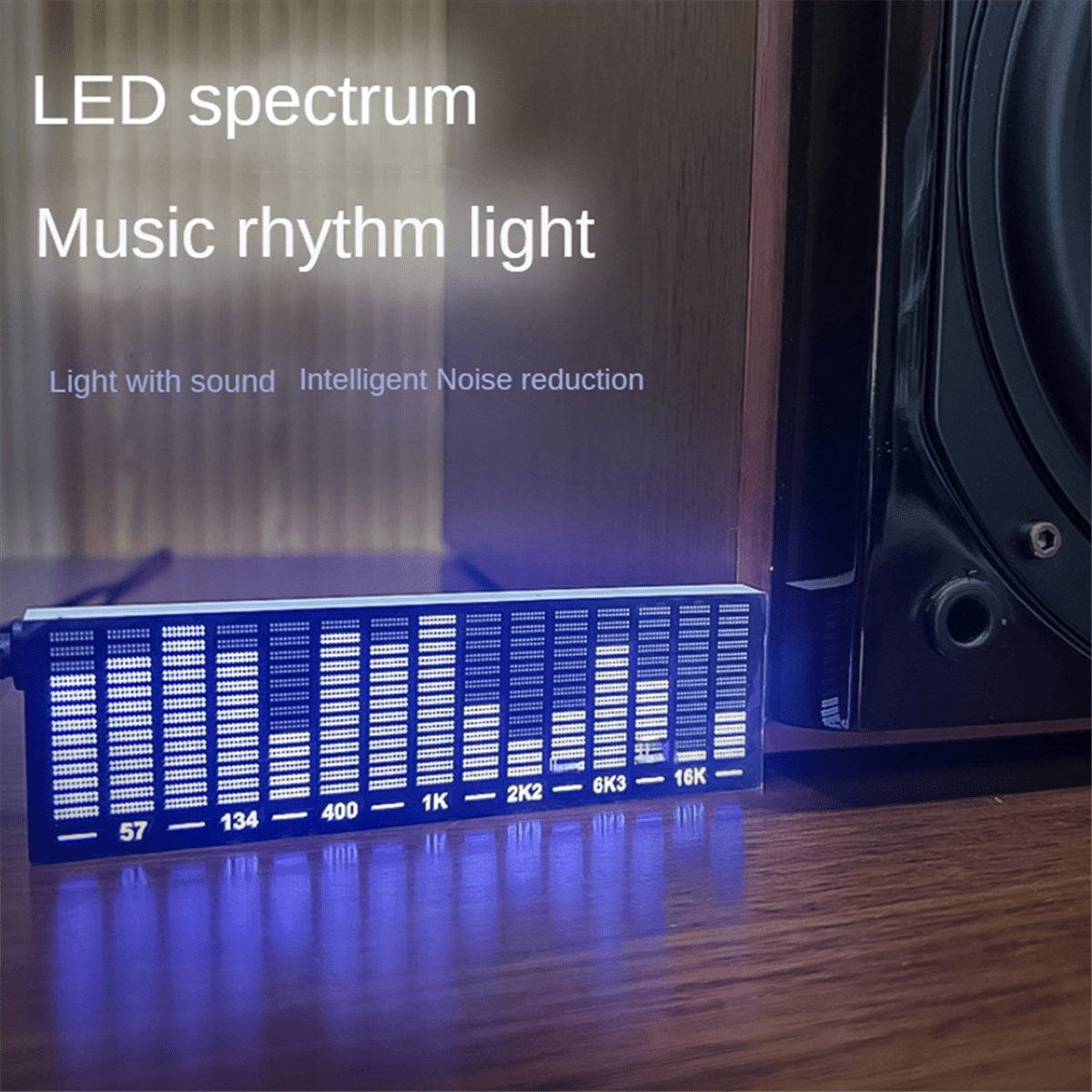 LED Sound-Controlled Music Spectrum Display Pickup Ambient Light ...