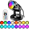 LED Spot Lights Indoor,6W RGBW LED Spotlight with Remote Control, Color ...