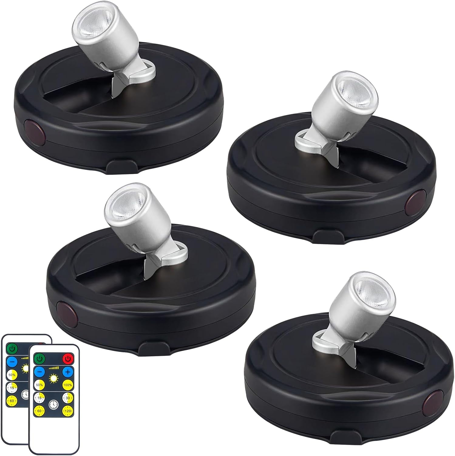 LED Spotlight, Battery Powered Picture Lights, Uplighting Indoor, Puck ...