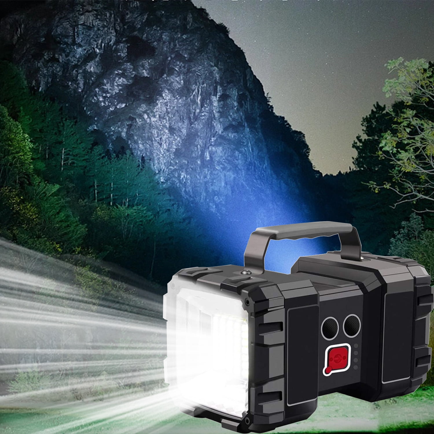 LED Spotlight Flashlight, Rechargeable Handheld Flashlights 5000 High ...
