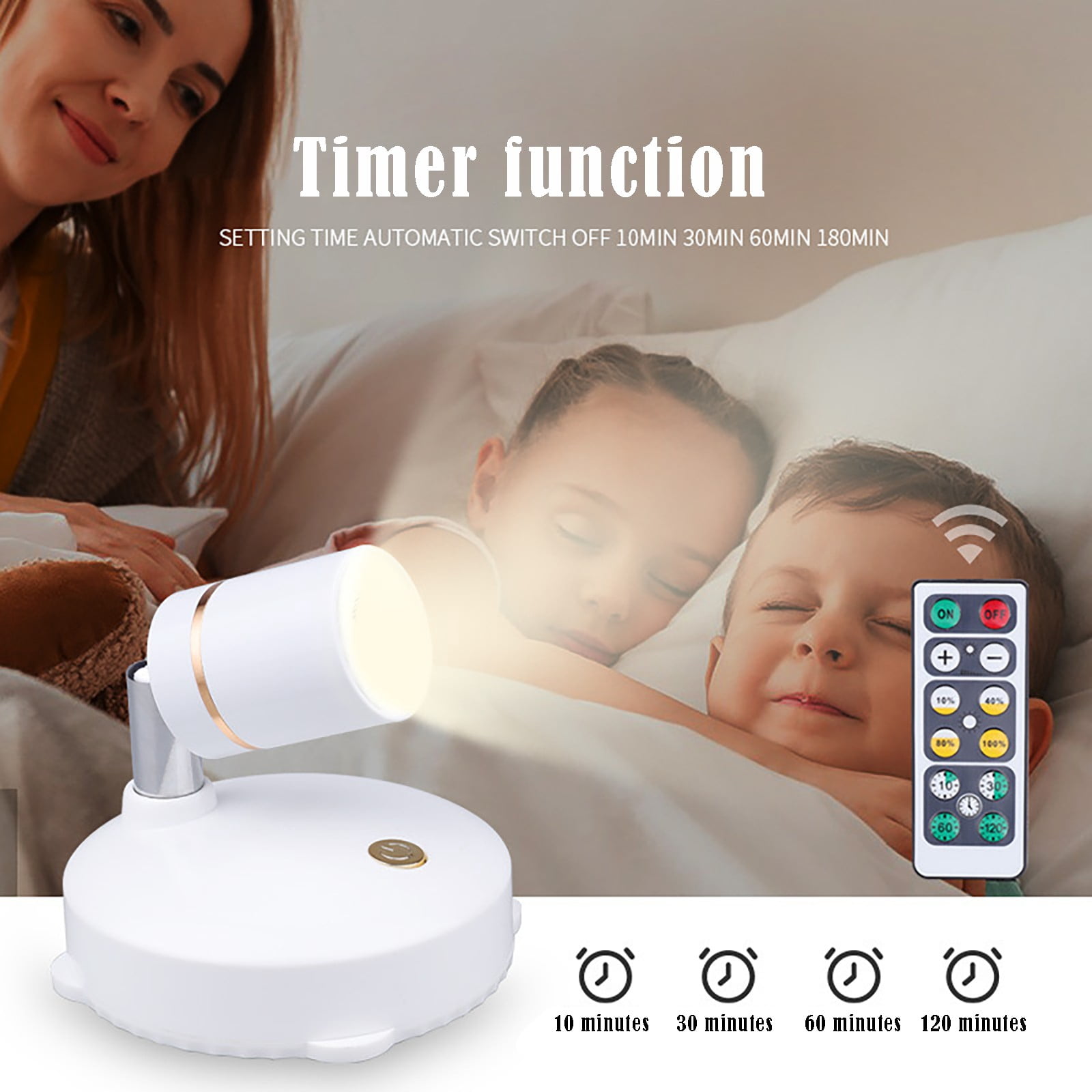 LED Spotlight With Remote ControlRemote Controlled Convenience: Easily ...