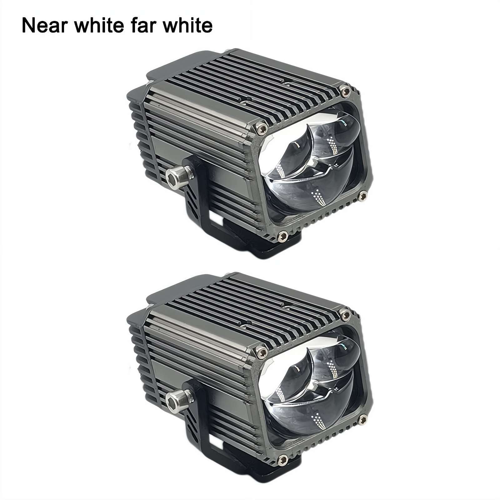 LED Spotlights Dual Lens Beam Headlight Projector Grille Work Light for ...