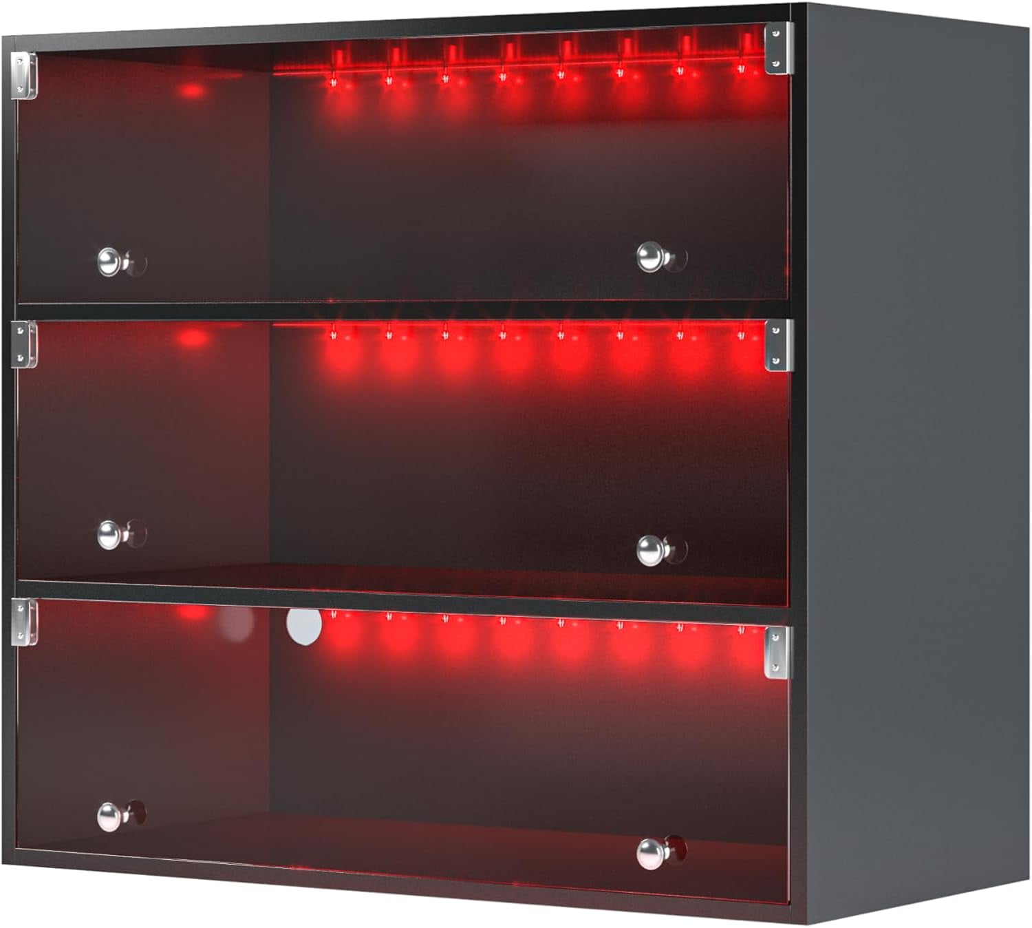 LED Stackable Sneaker Storage for Up to 9 Pairs of Shoes, Three Layers ...