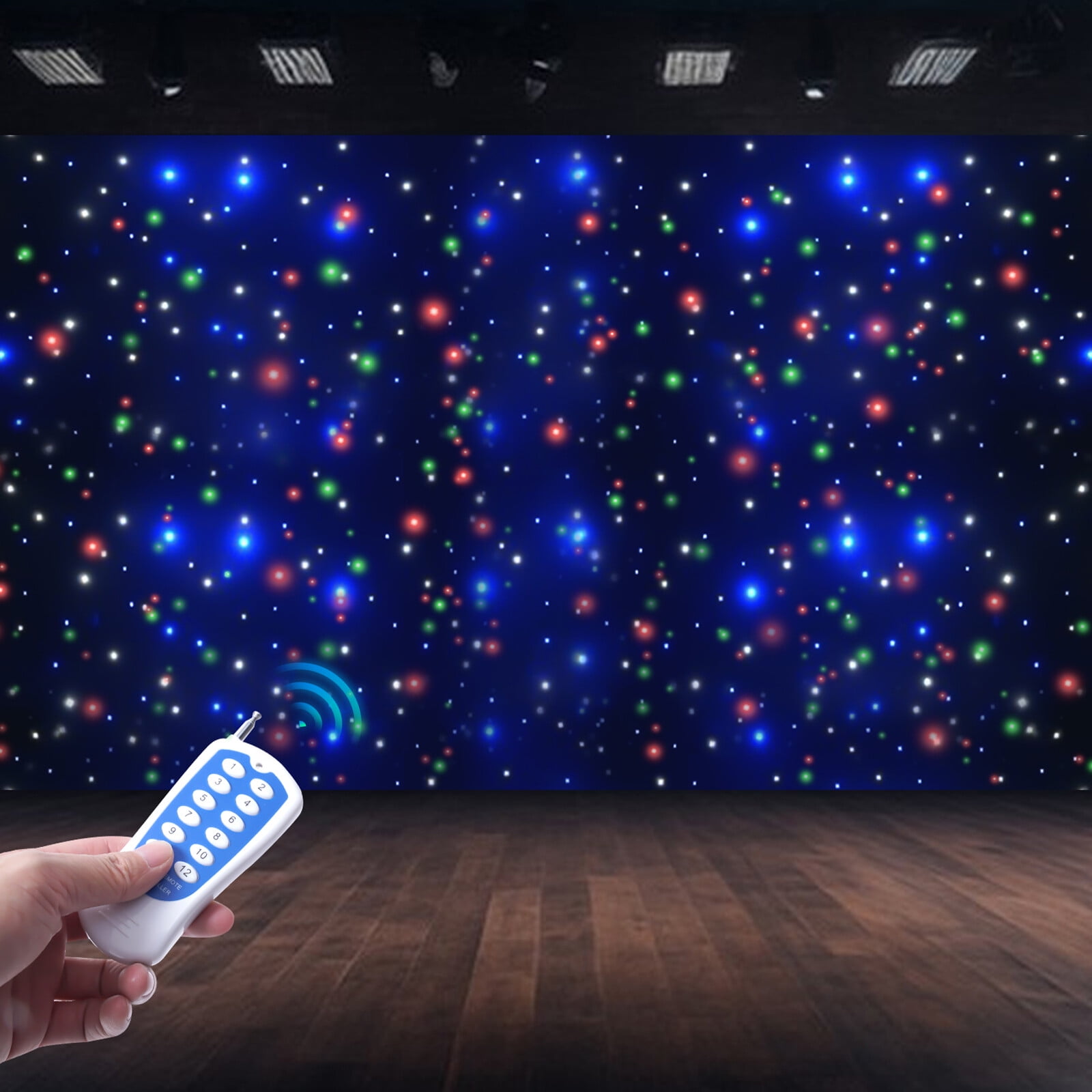 LED Stage Backdrop, LED Star Light Curtain Backdrops, Stage Wedding ...