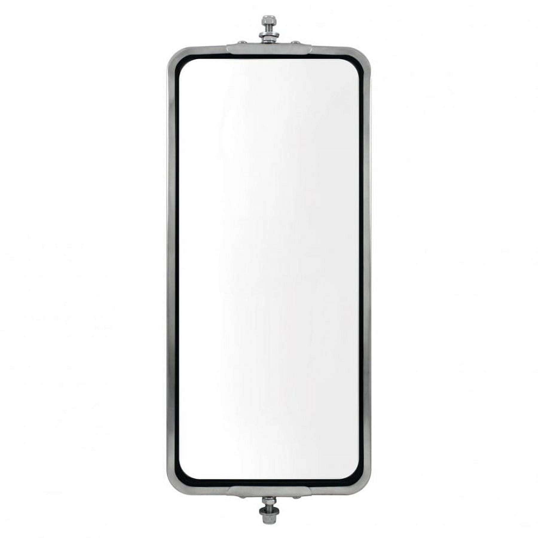United Pacific LED Heated Stainless Steel West Coast Mirror, 7" x 16 ...