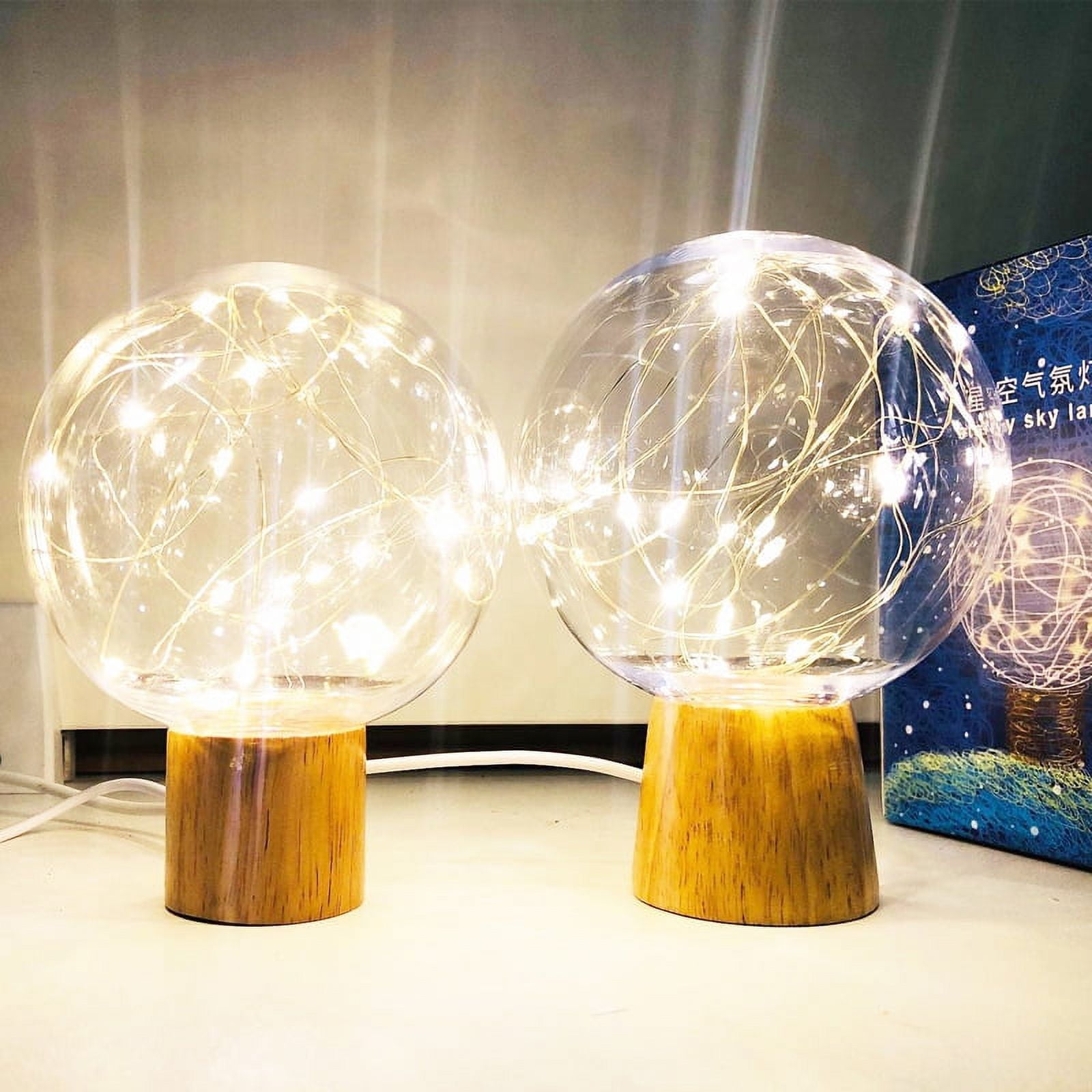 LED Star Lamp Plug In Small Table Lamp Unique Design Bedroom Bedside ...