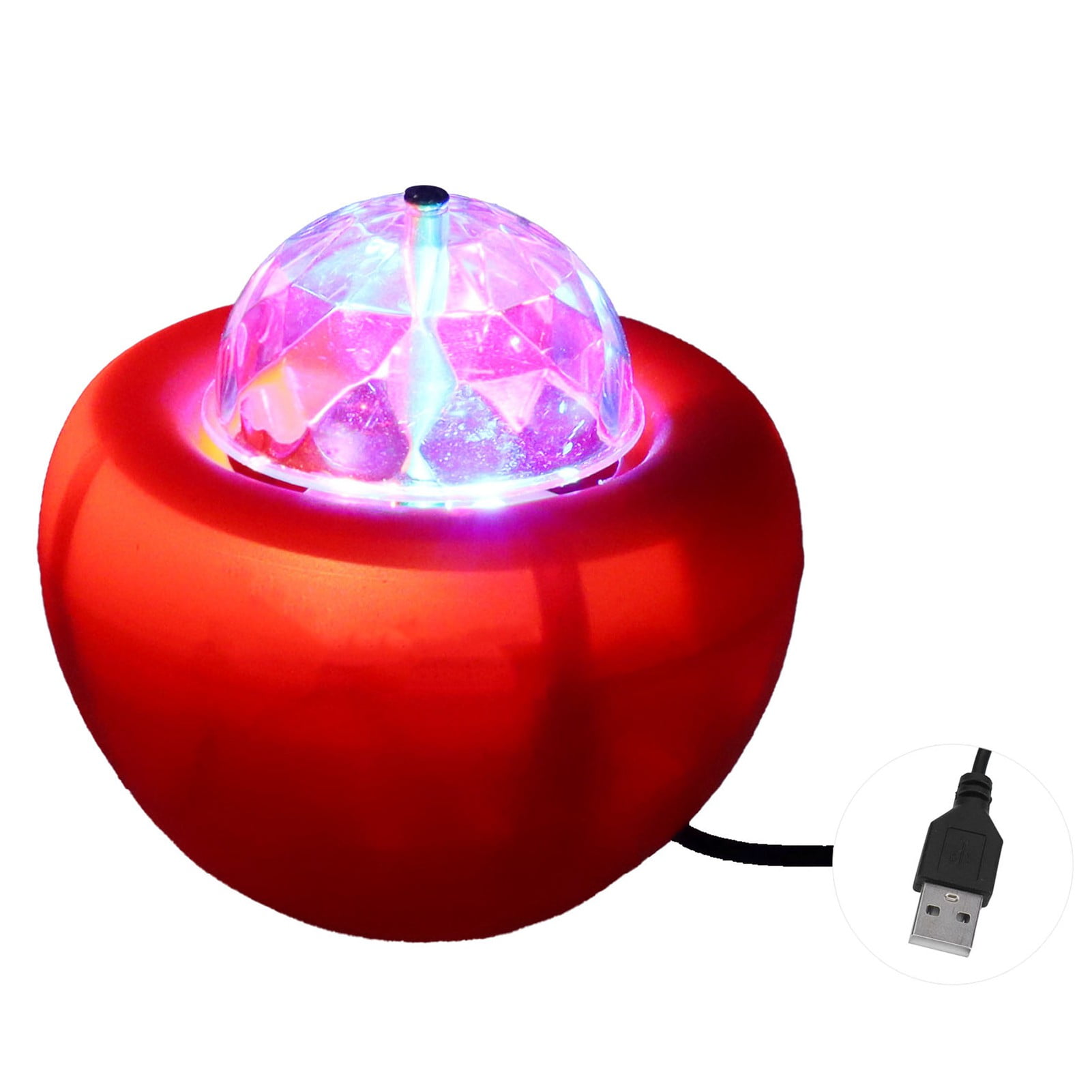 LED Star Projector Red Rotating USB Powered Ocean‑Wave Children Gift ...