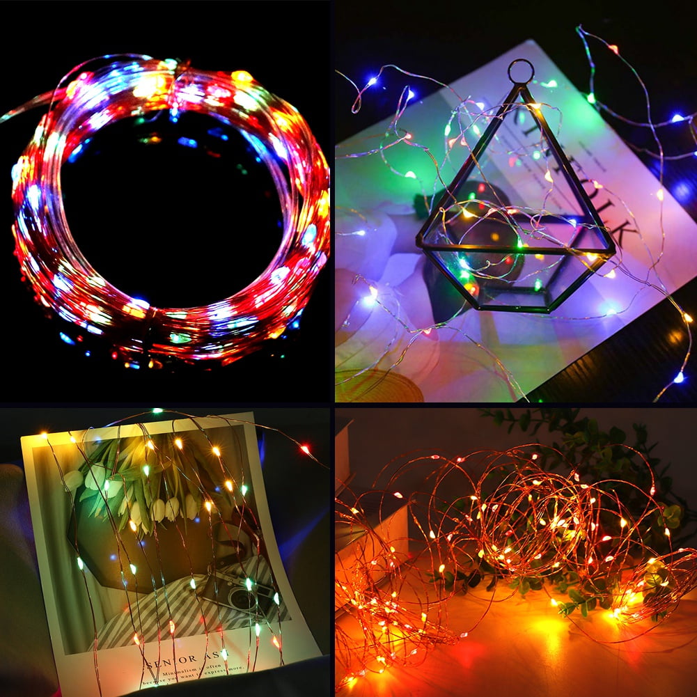 LED String lights with Remote Control 16.4 ft USB Charging Fairy Lights ...