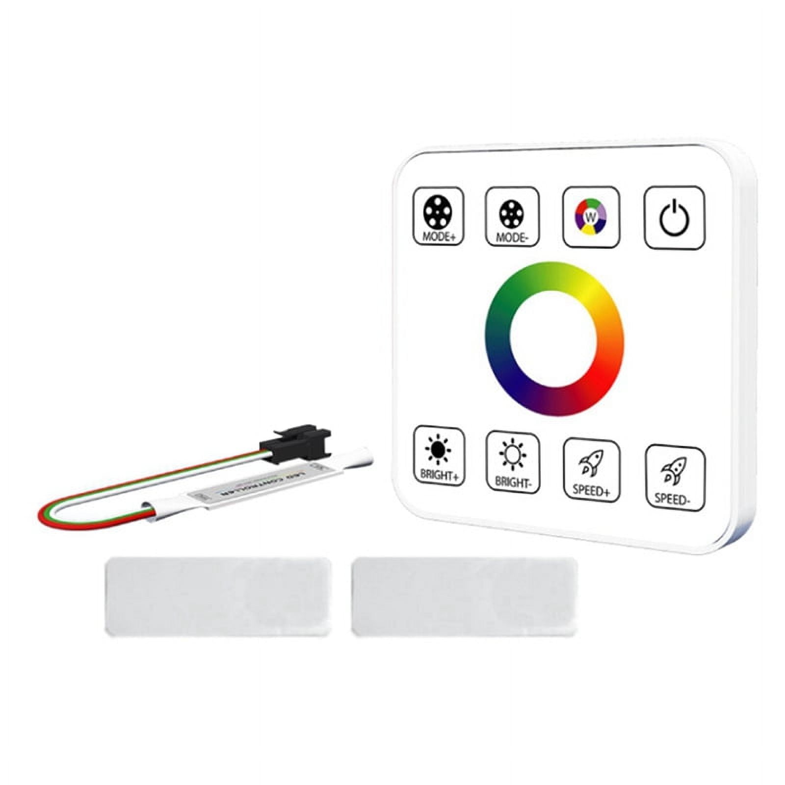 LED Strip Light Controller with 8Key Touch Panel Wireless Controller ...
