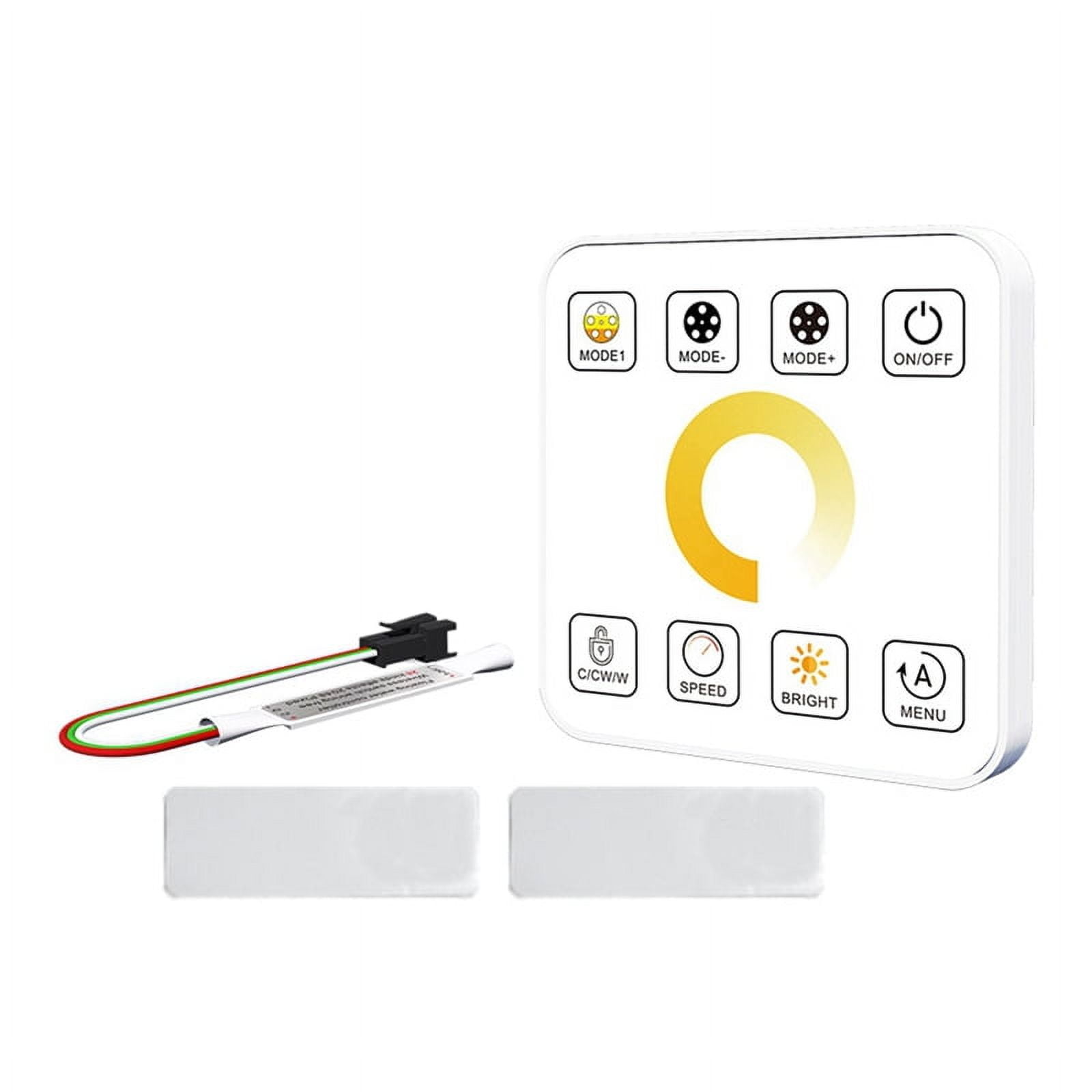 LED Strip Light Controller with 8Key Touch Panel Wireless Controller ...