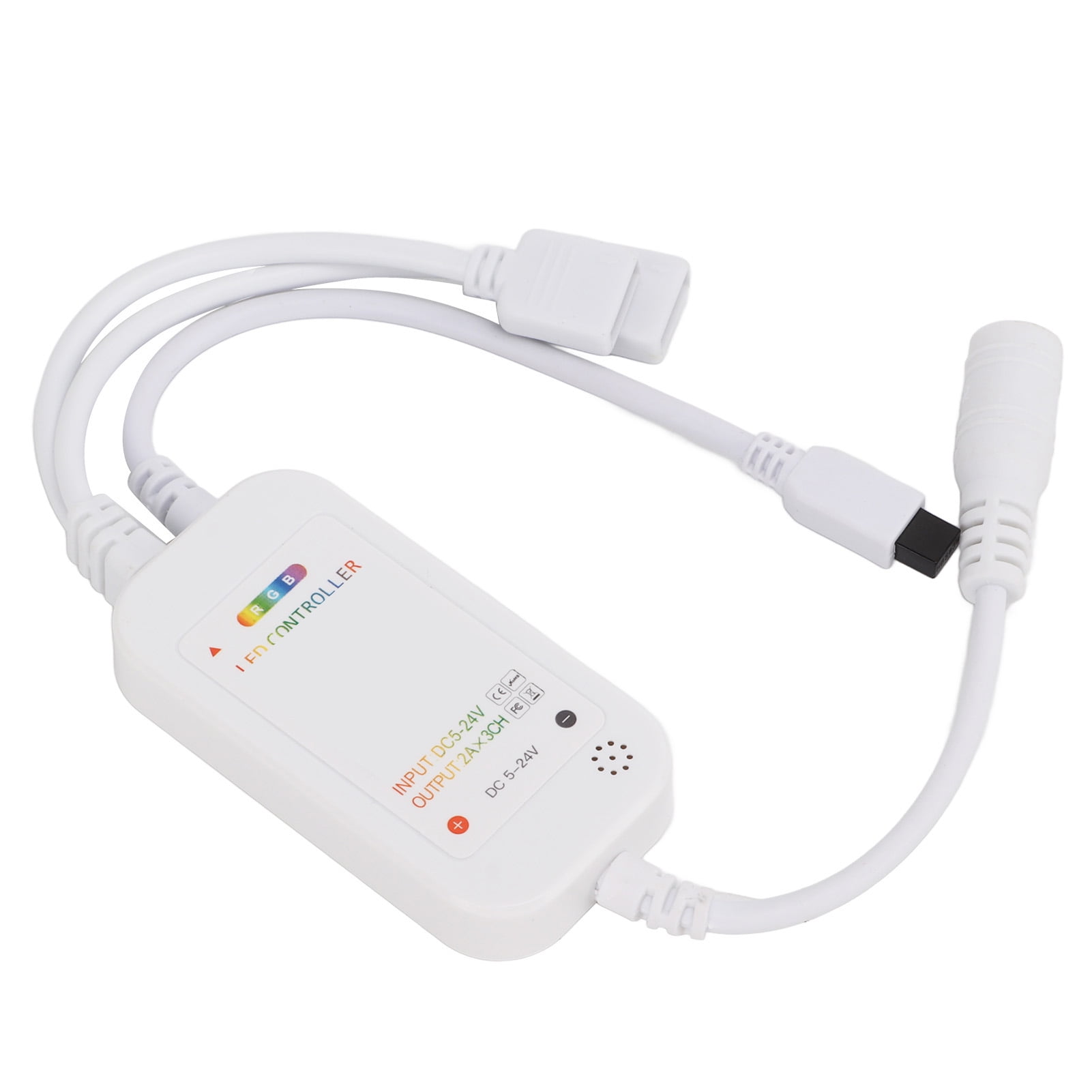 LED Strip Light Dimming Controller with RGB Remote Control Adjust Color ...