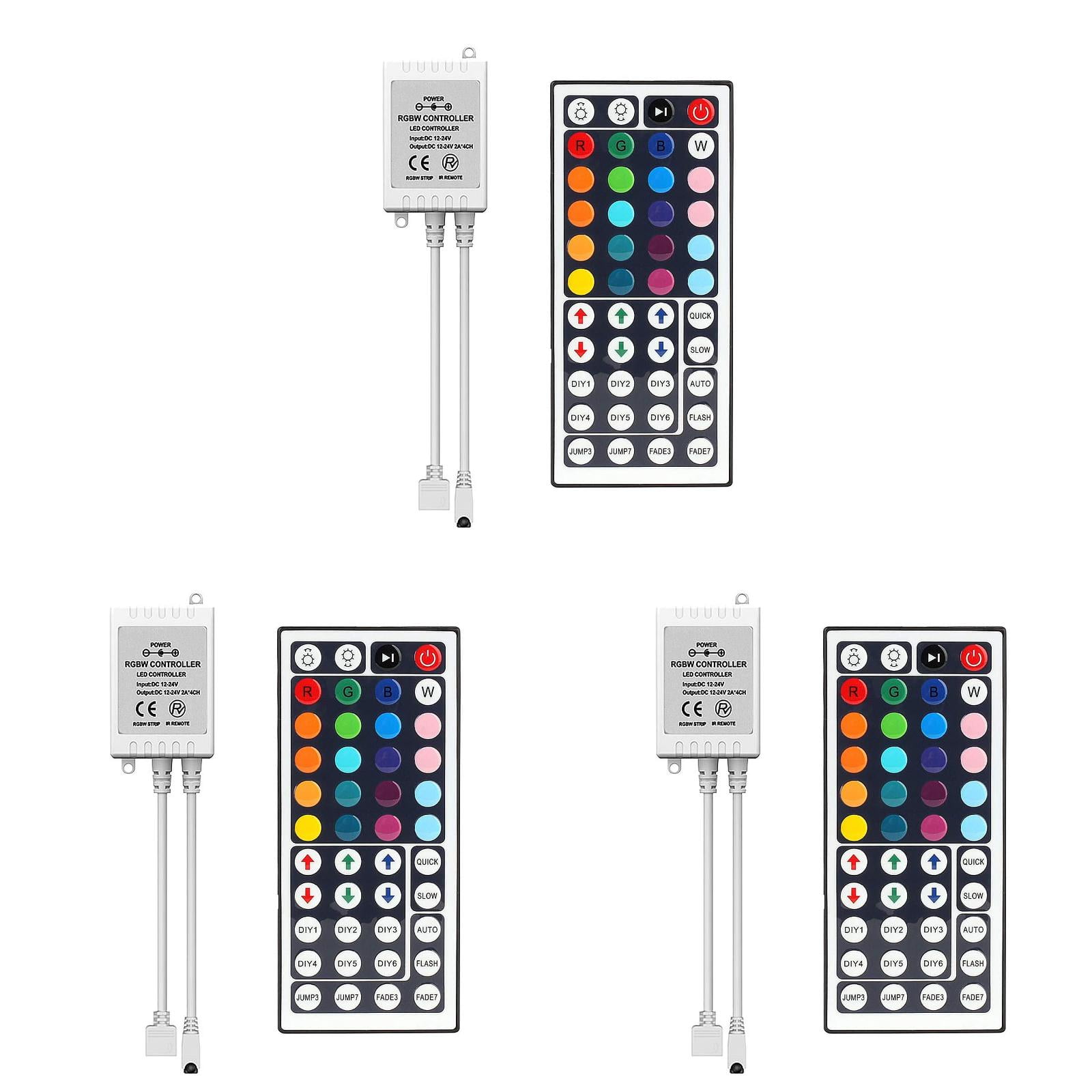 LED Strip Light controller 44 Key IR Infrared Wireless Remote with IR ...