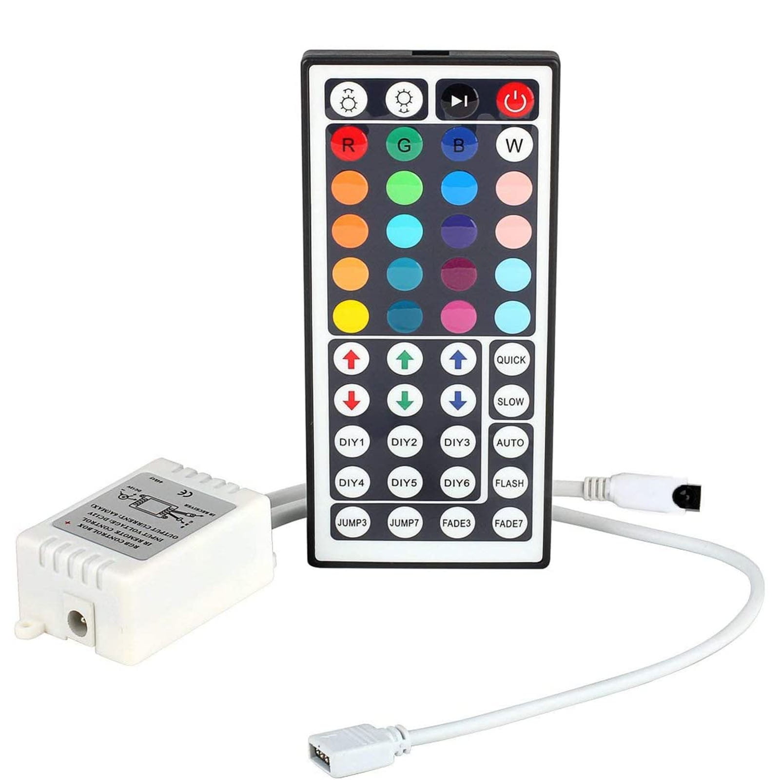 LED Strip Light controller 44 Key IR Infrared Wireless Remote with IR ...