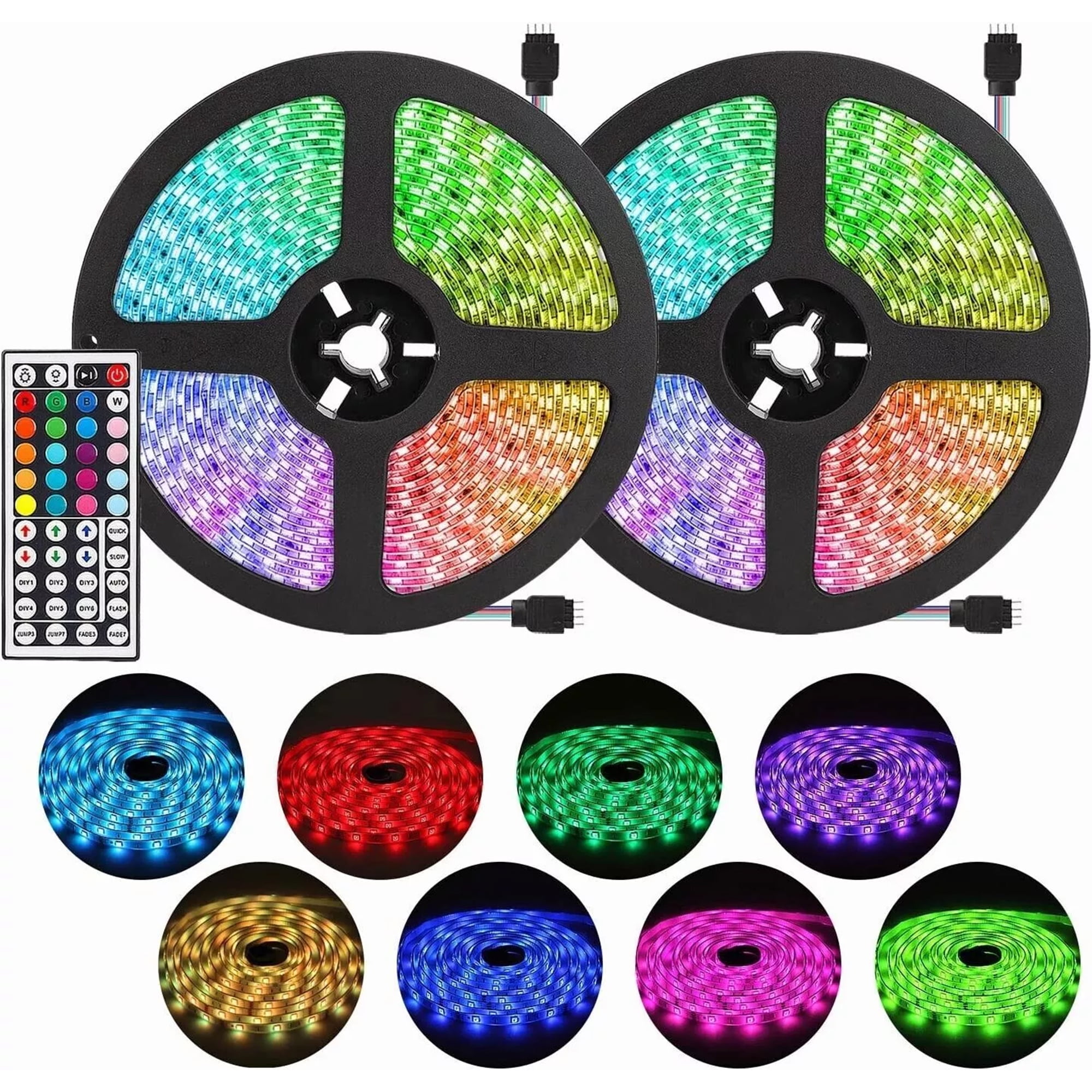 LED Strip Lights 16.4-100ft RGB Led Room Lights 5050 Led Tape Lights ...