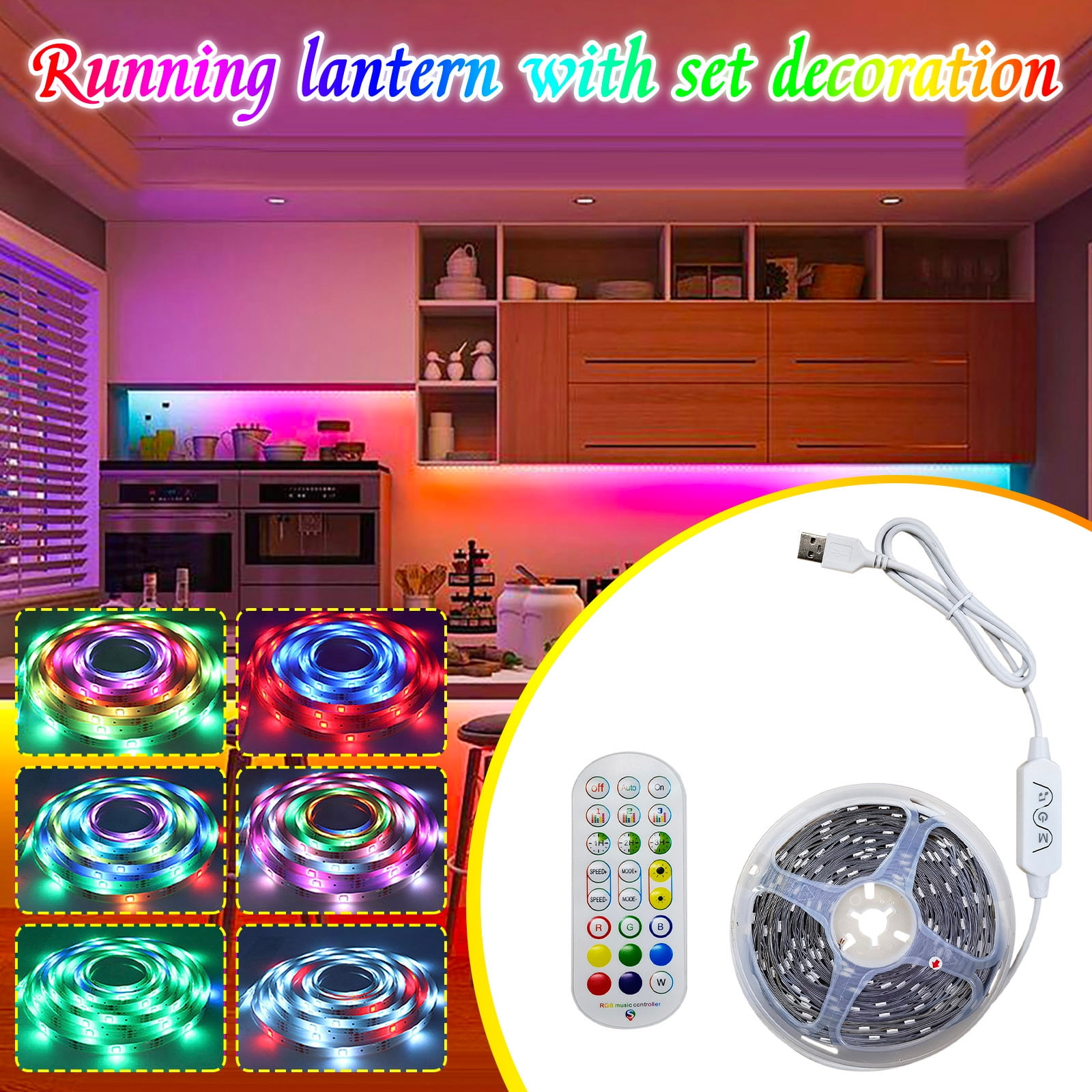 LED Strip Lights 294Inch 140LED, Color Changing Lights Strip for ...