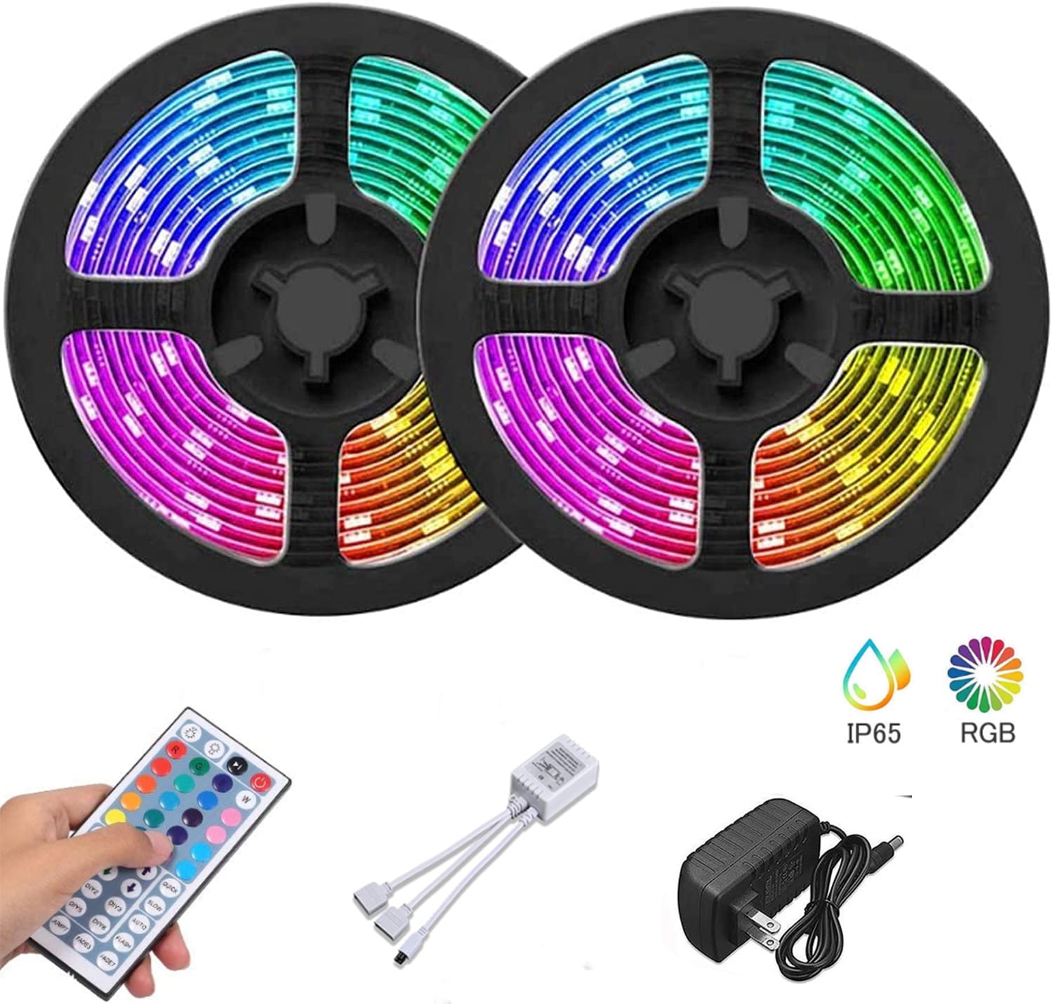 LED Strip Lights, 32.8ft Waterproof Tape Lights Color Changing 300 LEDs ...