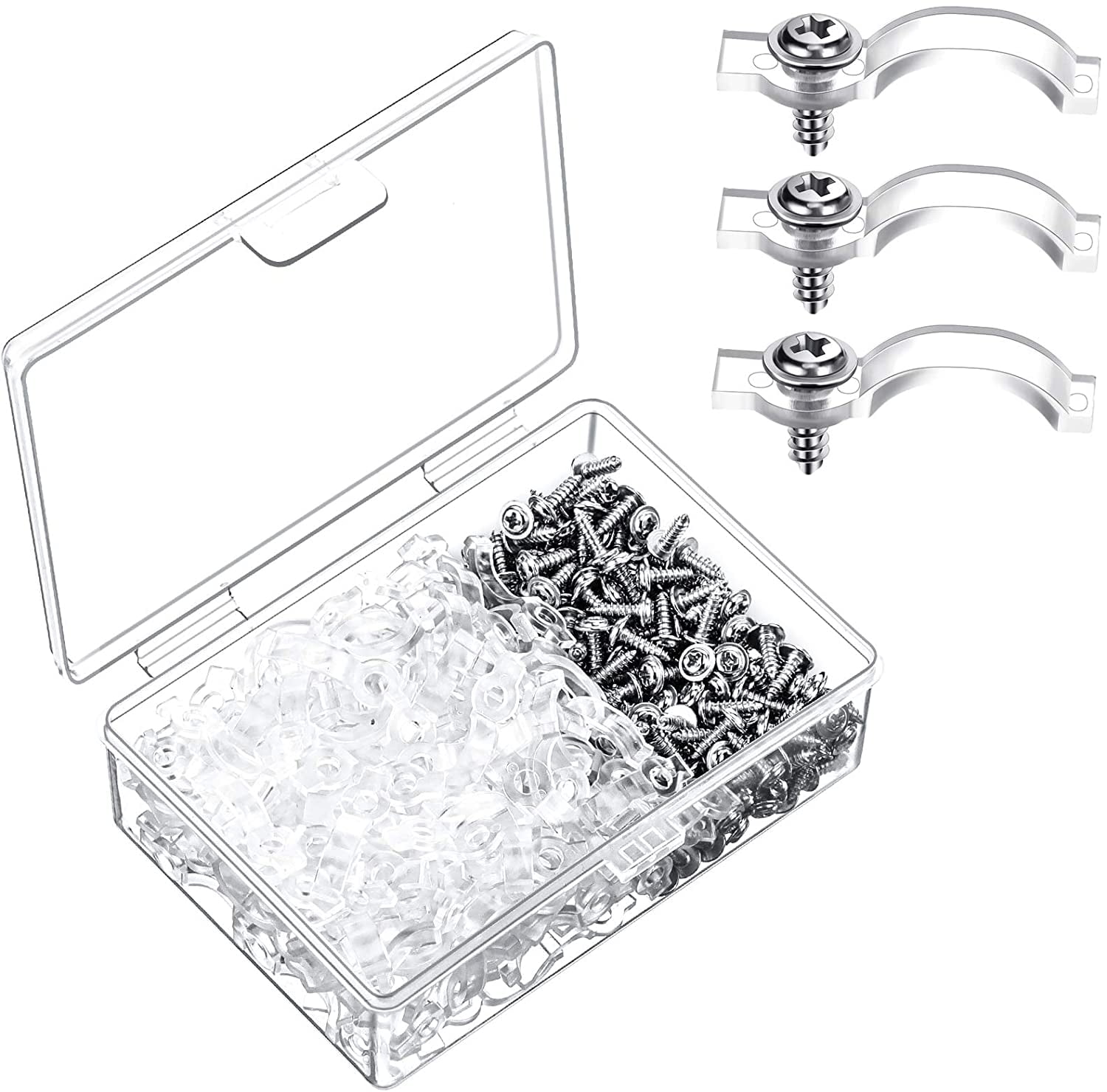 LED Strip Lights Clips Light Mounting Clips One Side LED Light Clips ...