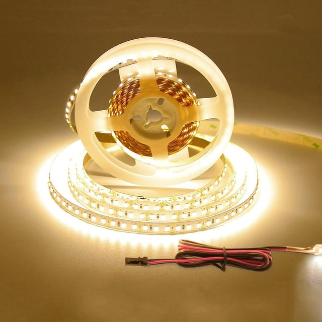 LED Strip Lights Warm White 120LEDs/m 1000Lm/M 9.6W/M CRI 90+ LED Tape ...