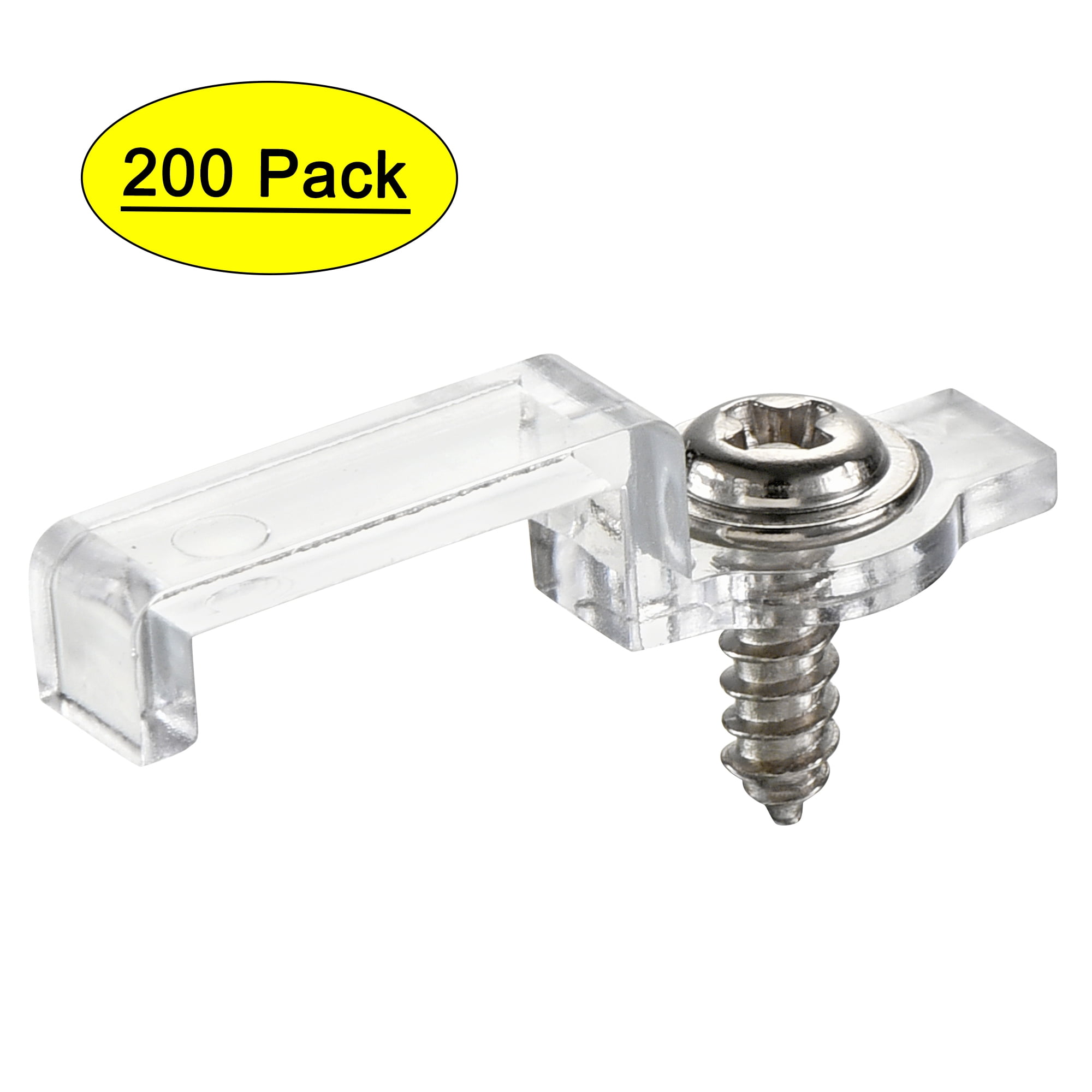 LED Strip Mounting Brackets, Fixing Clips with Screws for 10mm Wide ...