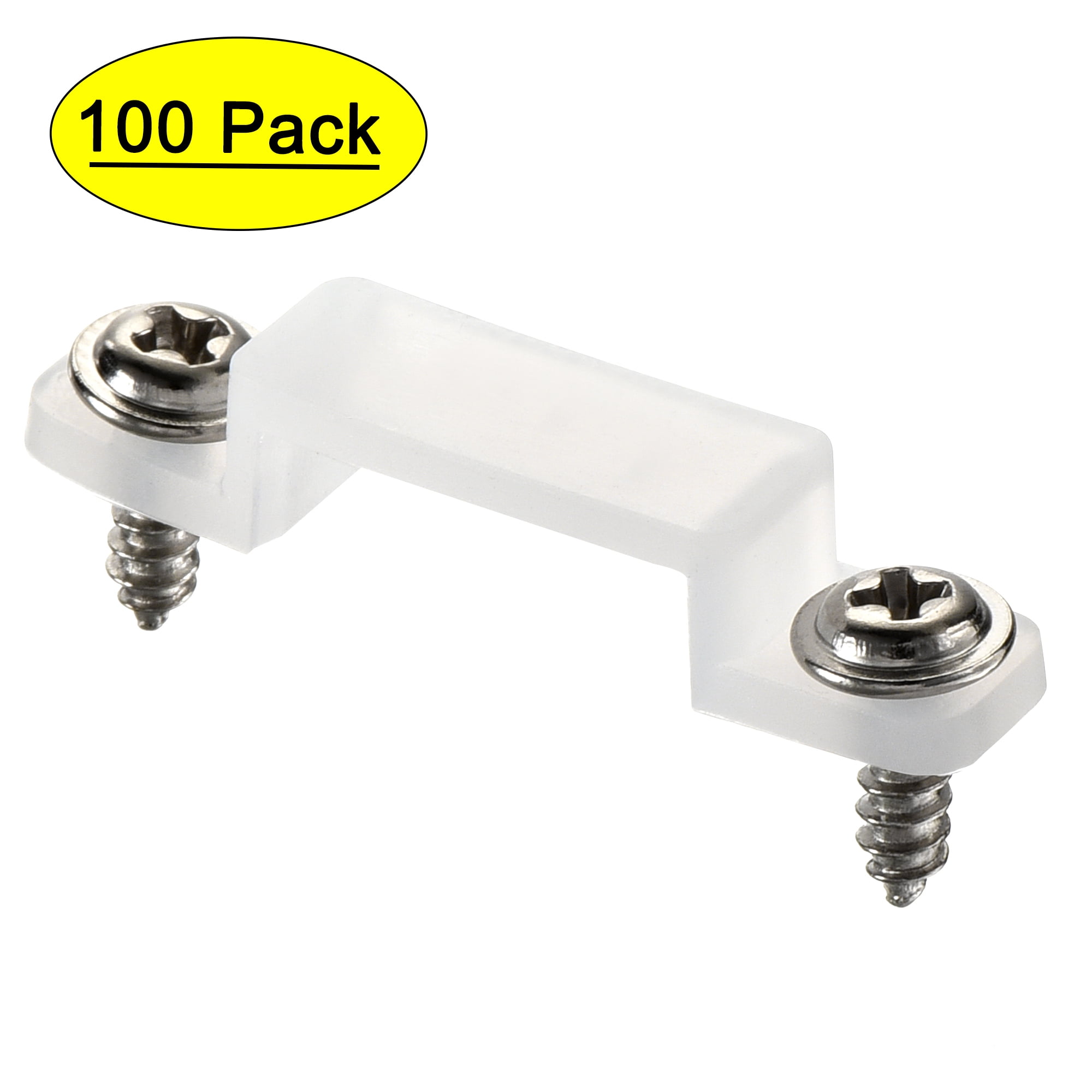 LED Strip Mounting Brackets, Fixing Clips with Screws for 10mm Wide ...