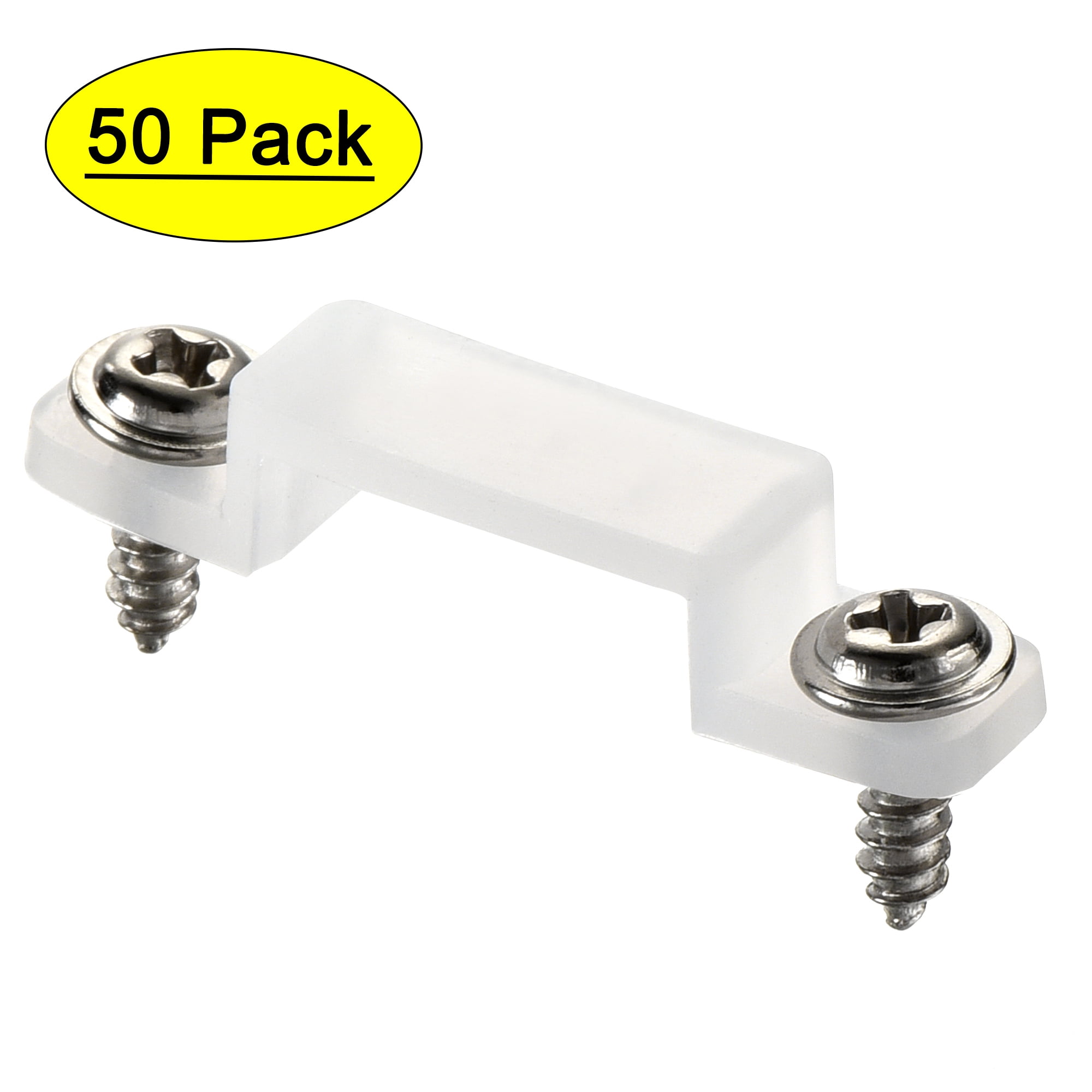 LED Strip Mounting Brackets, Fixing Clips with Screws for 10mm Wide ...