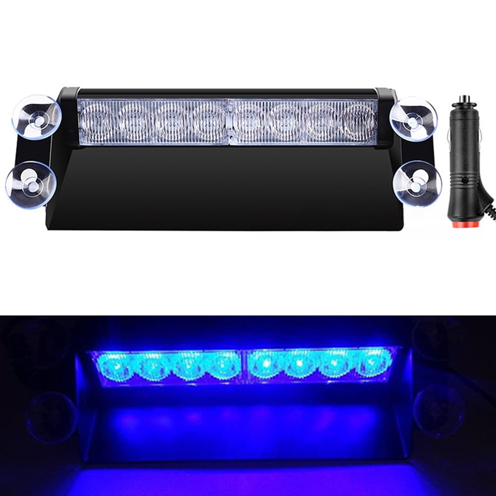 LED Strobe Light 12V 8LED Car Warnings Light Strobe Light Front ...