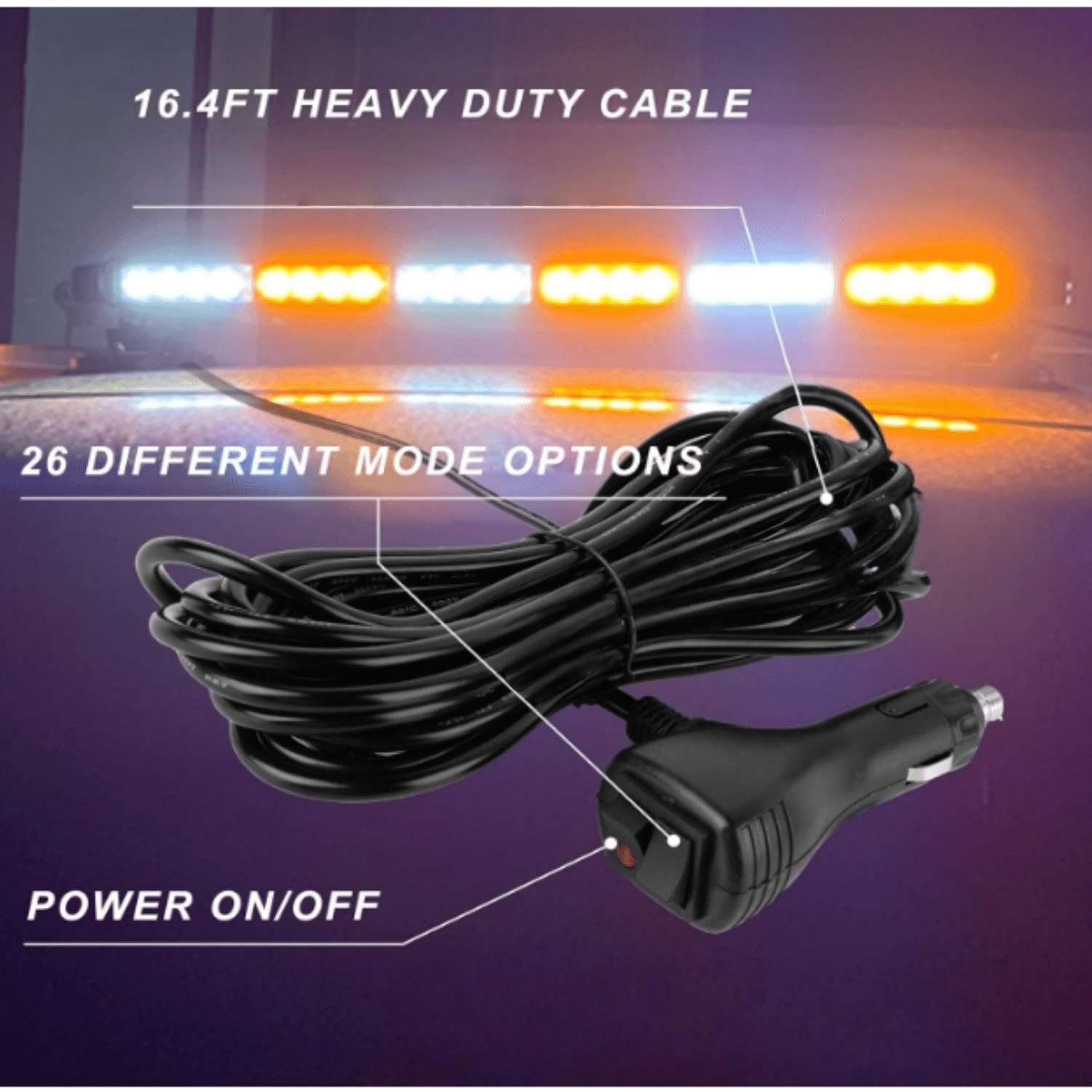 LED Strobe Light Bar Double Side Flashing High Intensity Emergency ...
