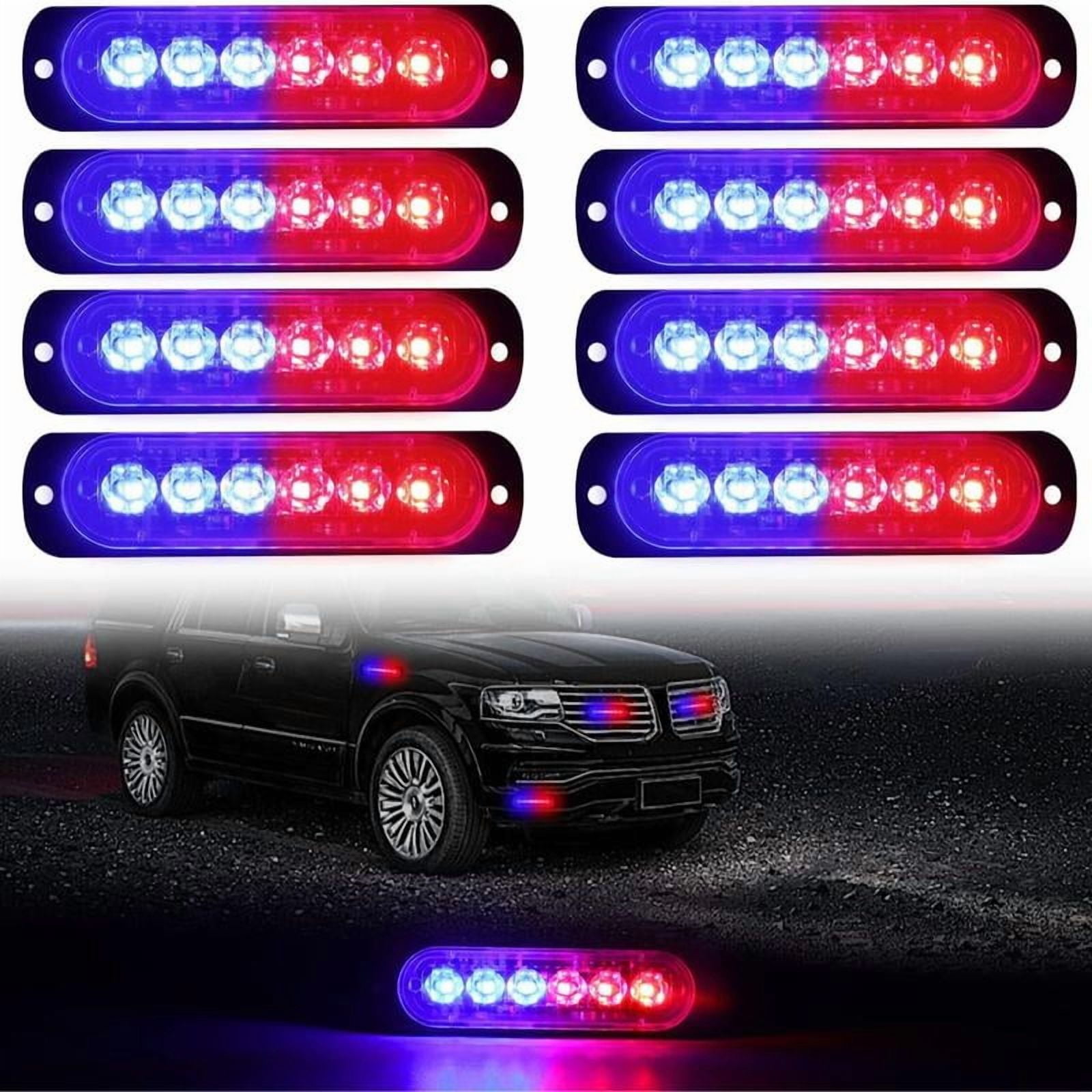 LED Strobe Warning Lights - Amber Yellow Emergency Flashing Light for ...