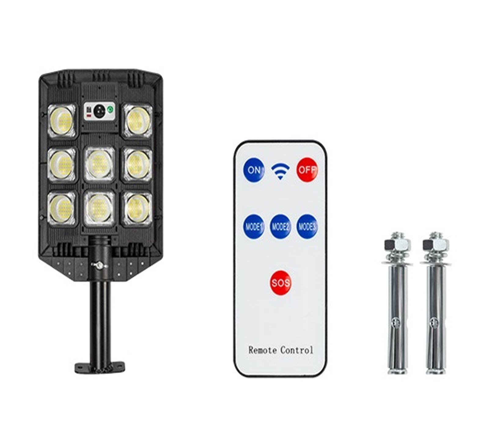 LED Strong Light Street Lamp Three Rows Of Street Lamp Solar Garden ...