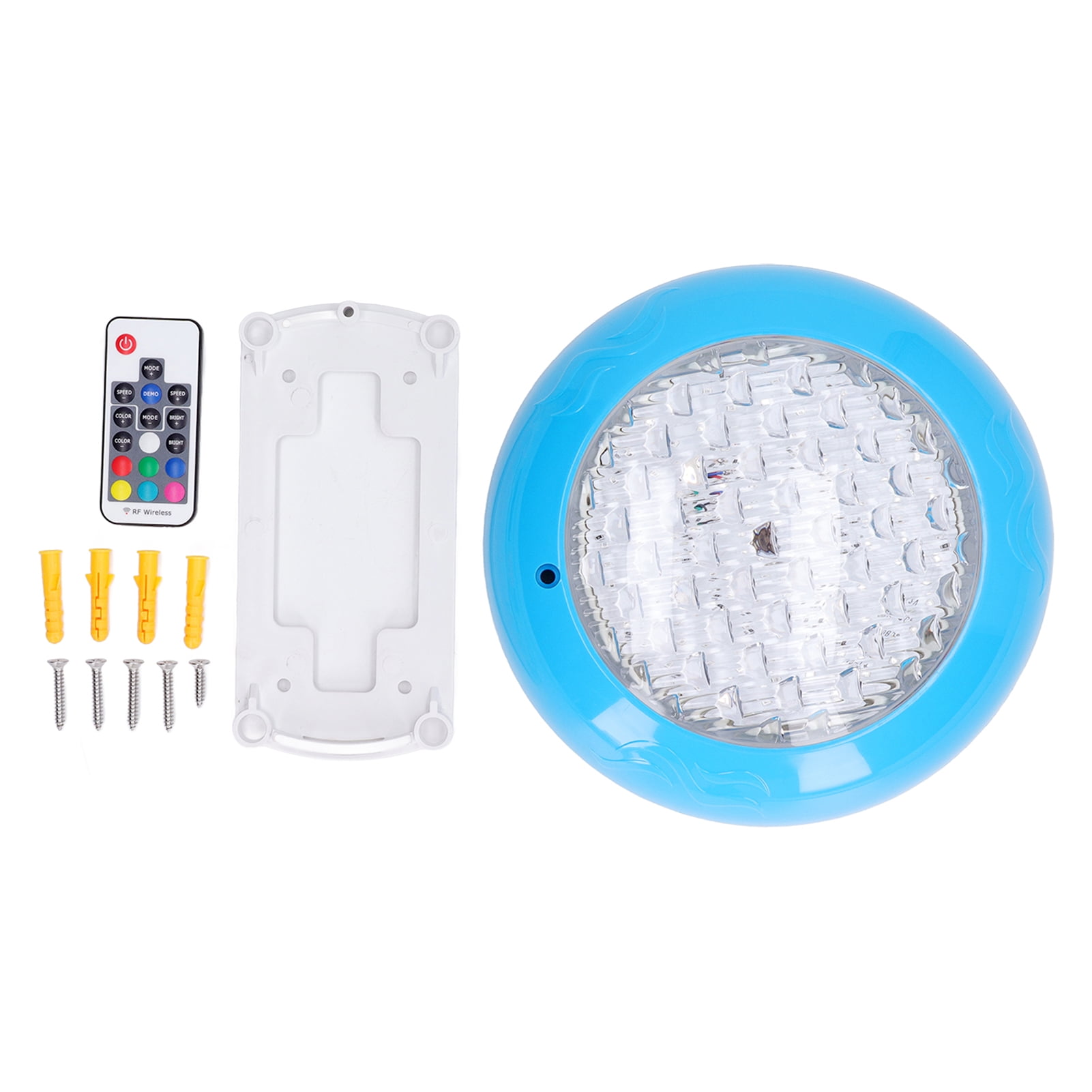 LED Swimming Pool Lamp Wall Mount Underwater Light with Remote Control IP68 Waterproof AC12V 35W ...