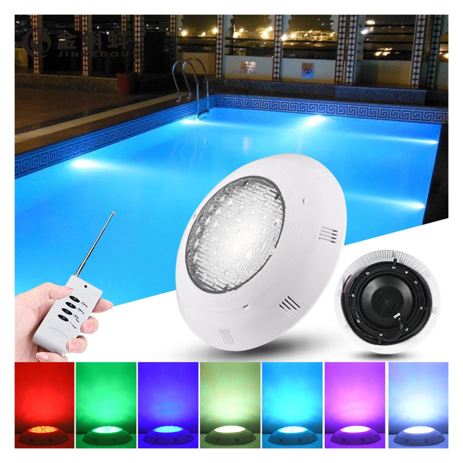 LED Swimming Pool Lights Wall-mounted Colorful Underwater Lights Pool Lights Underwater Lights ...