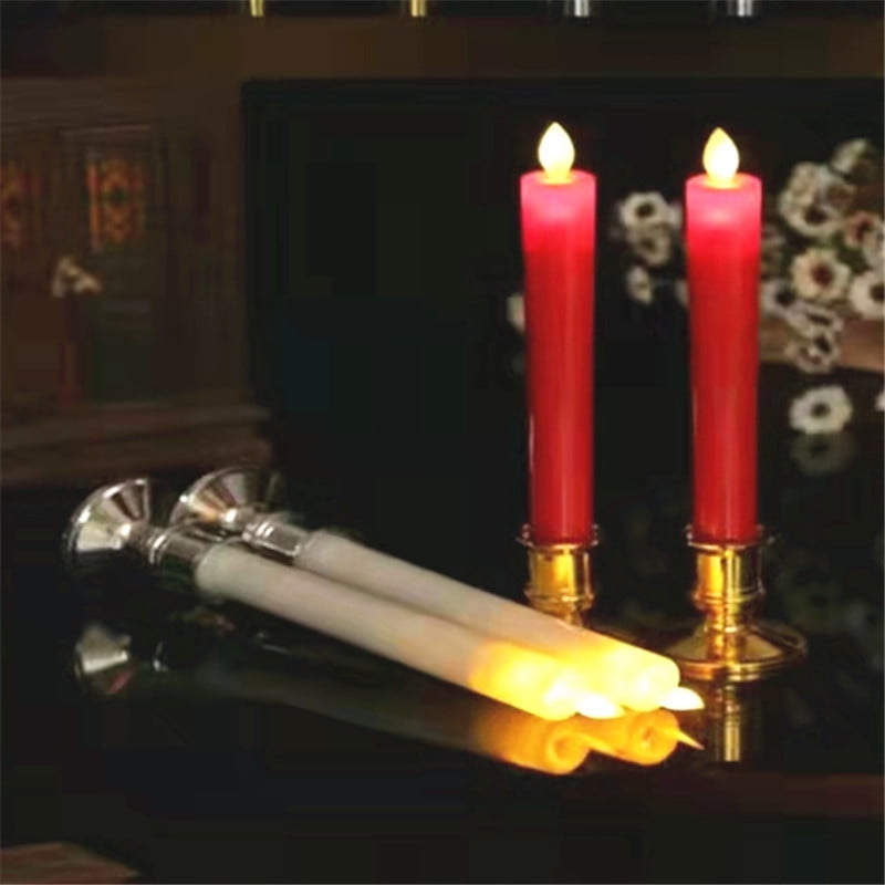 LED Swing Long Pole Electronic Simulation Candle Lamp Birthday Buddha ...