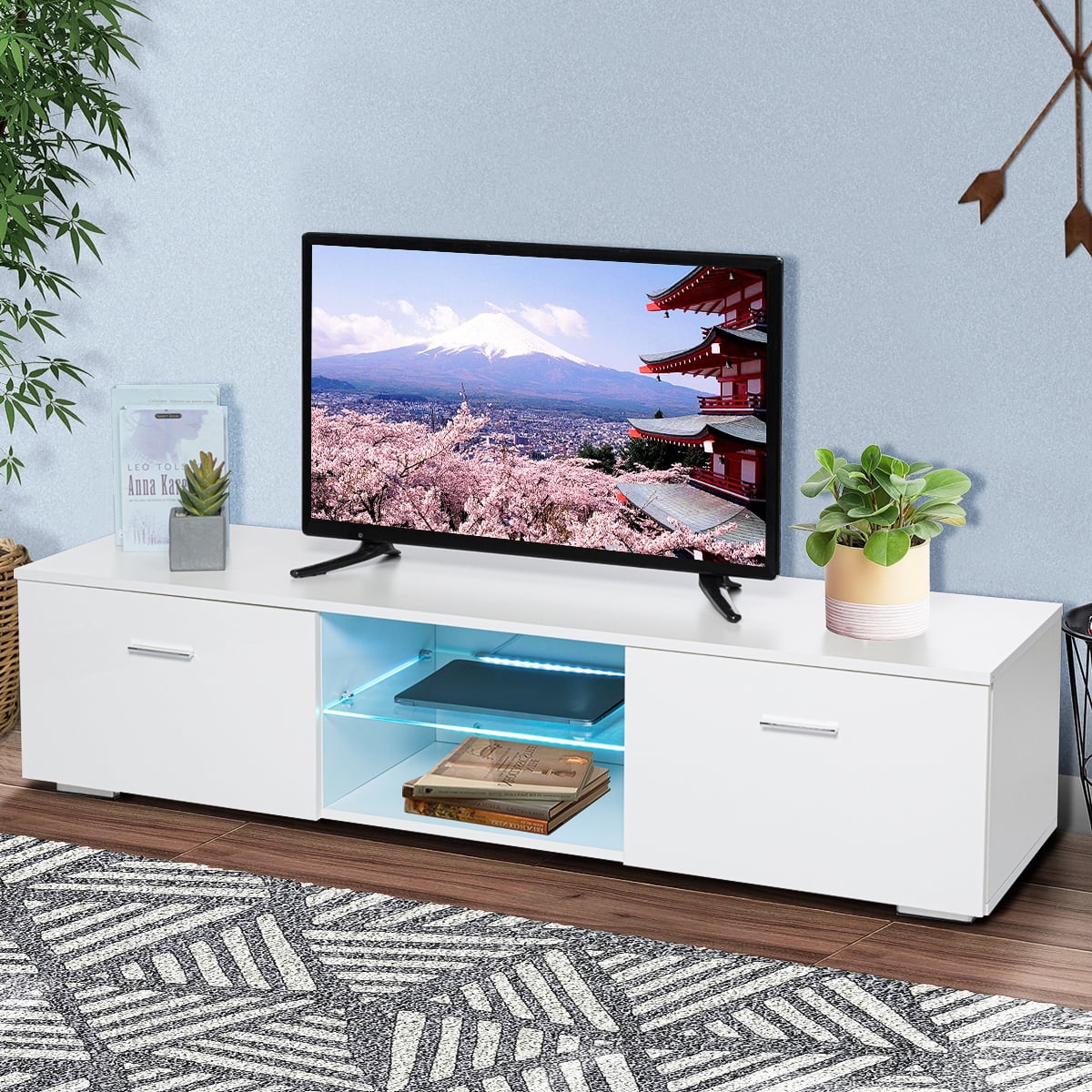 LED TV Stand Entertainment Center for up to 65 Inch TV Gaming TV ...