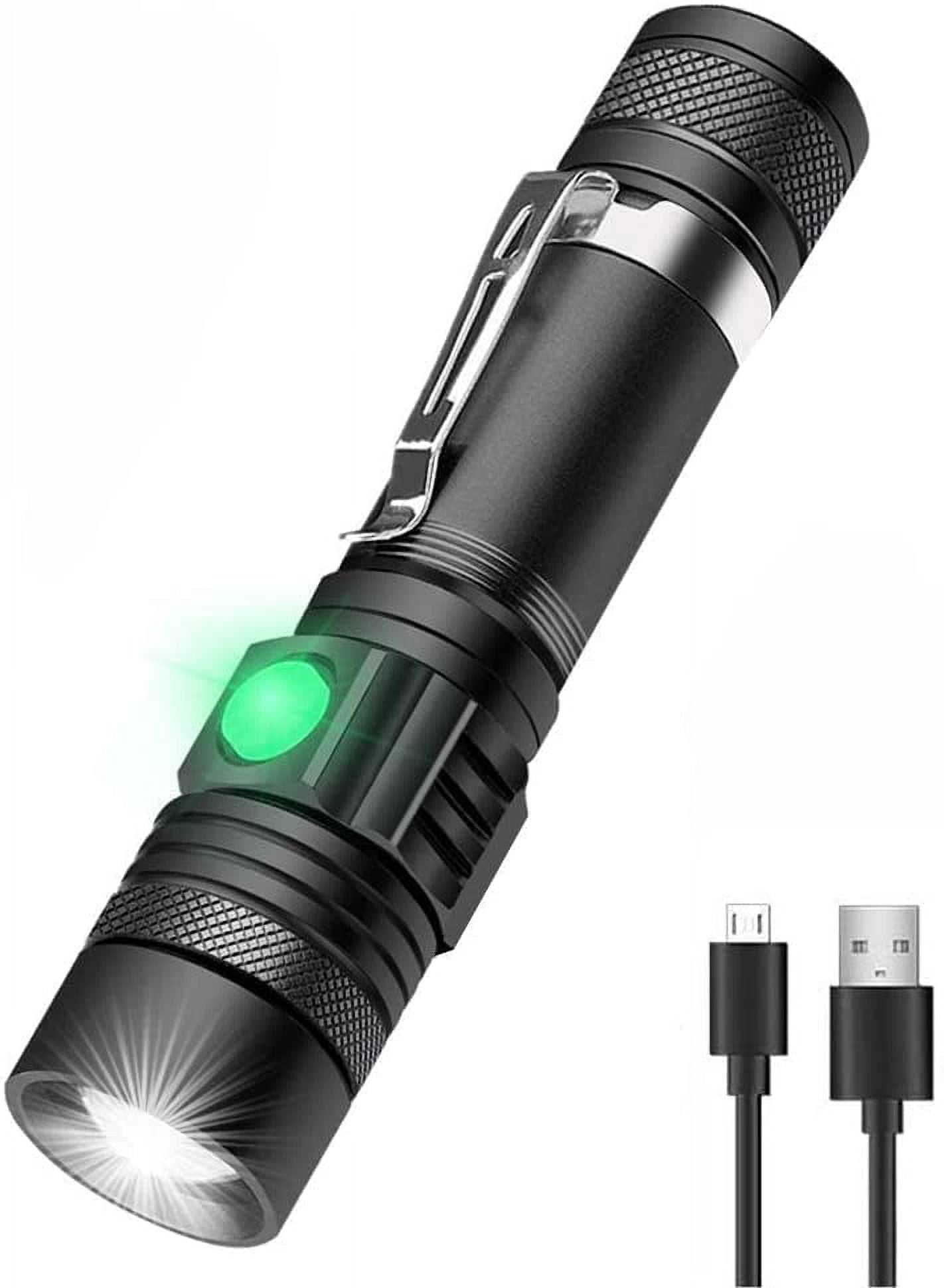 LED Tactical Flashlight, Super Bright LED Flashlight Rechargeable 2000 ...