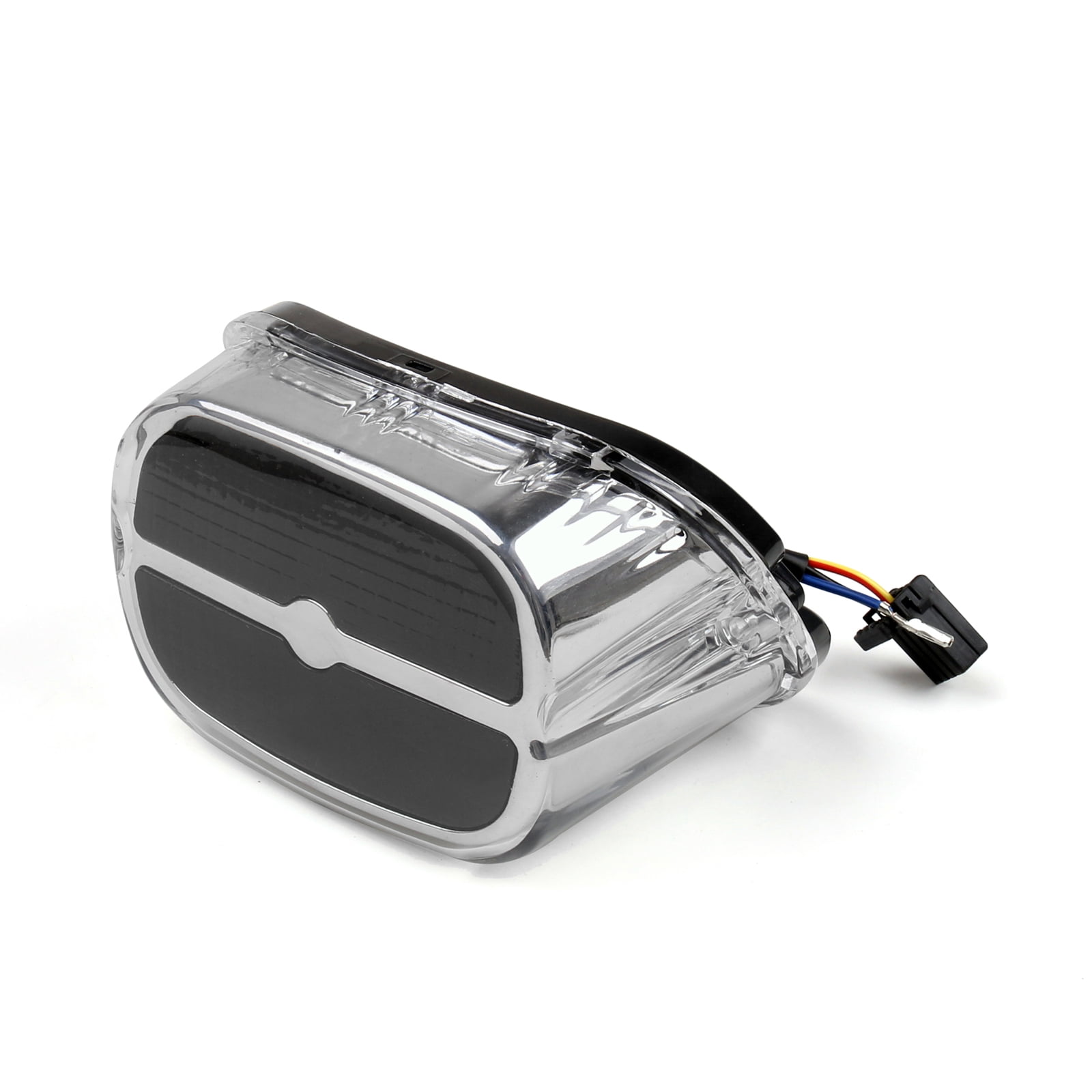 LED Tail Brake Light Chrome For Road King Glide Fatboy Touring ...