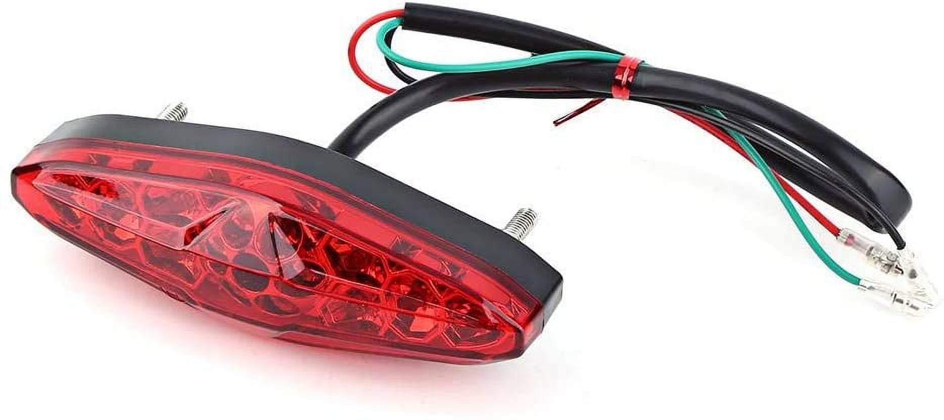 LED Tail Light,12V 15 LED Motorcycle Brake Tail Light, Motorcycle Brake ...