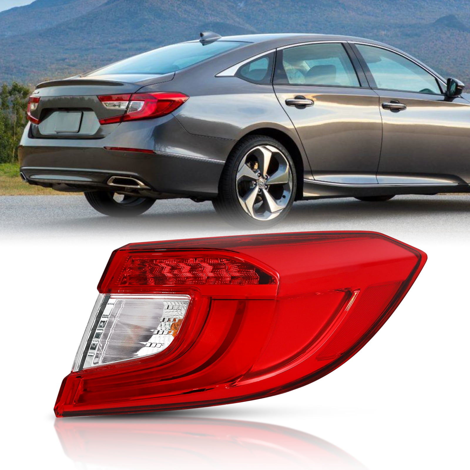 LED Tail Light Compatible with 2018-2022 Honda Accord Sedan Rear Outer ...