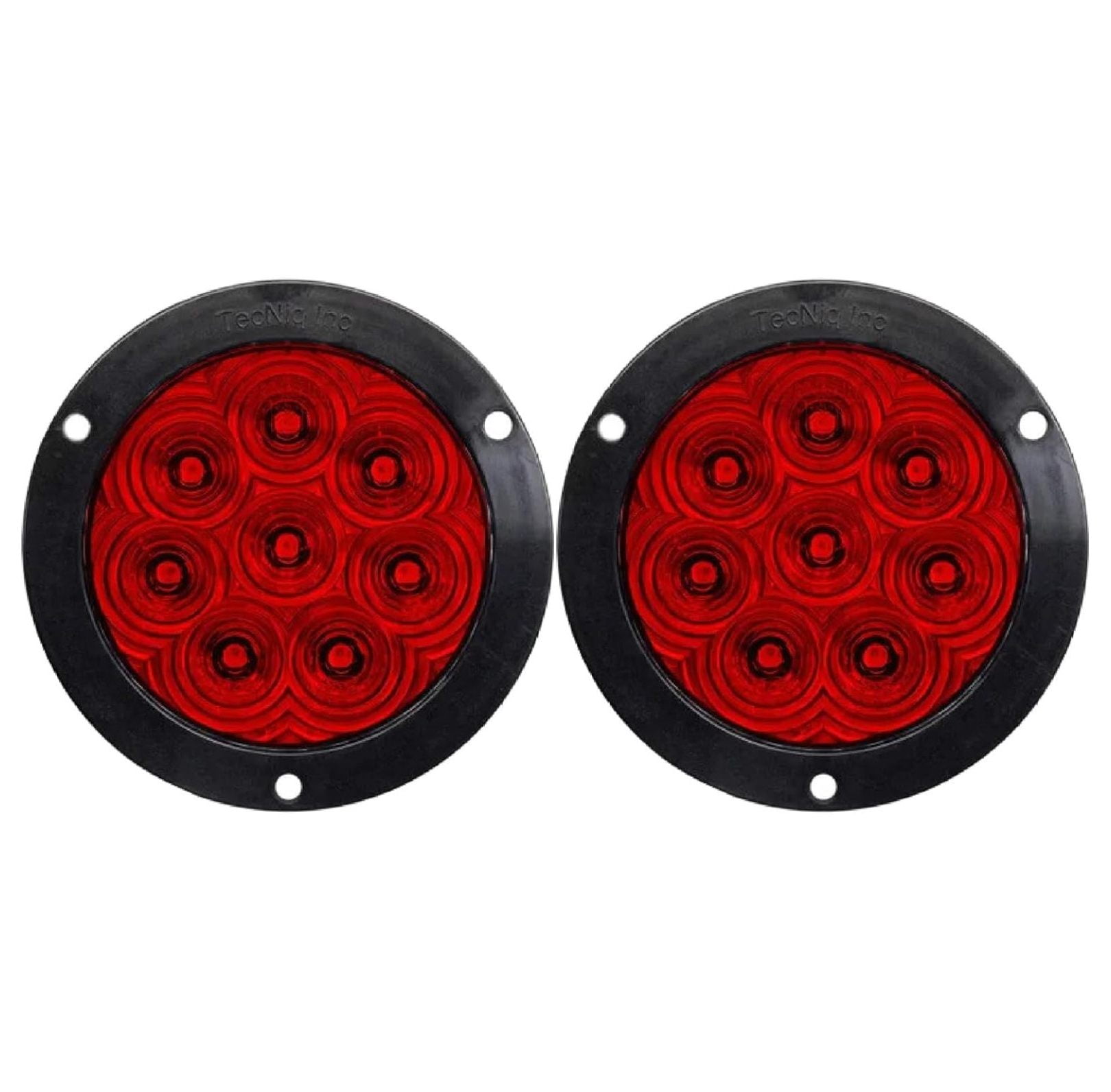 LED Tail Light Kit | 4" Round Hi Visibility Stop Turn Tail Lights | For ...