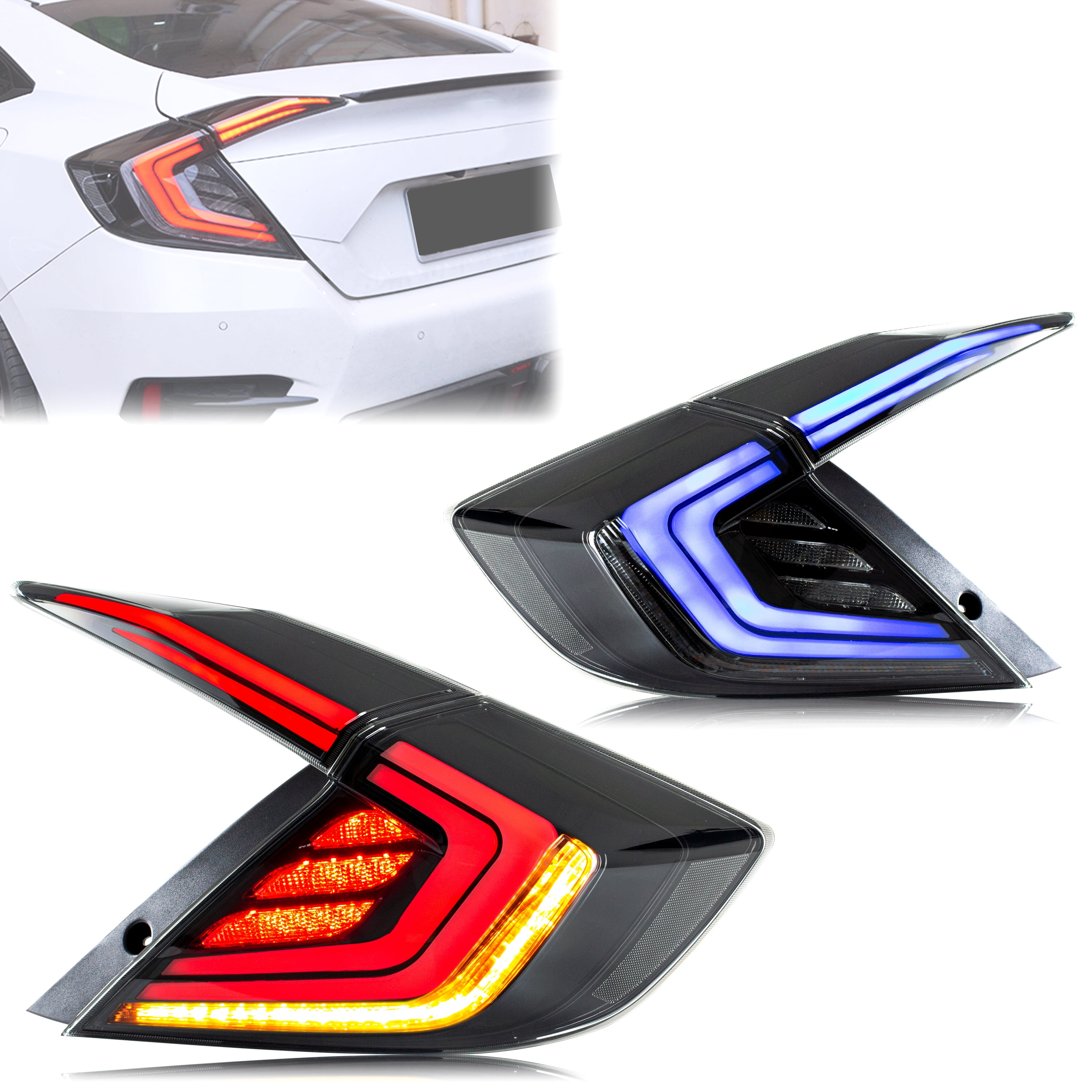 Corolla Hatchback Tail Lights RGB LED Tail Light & Trunk Light For ...